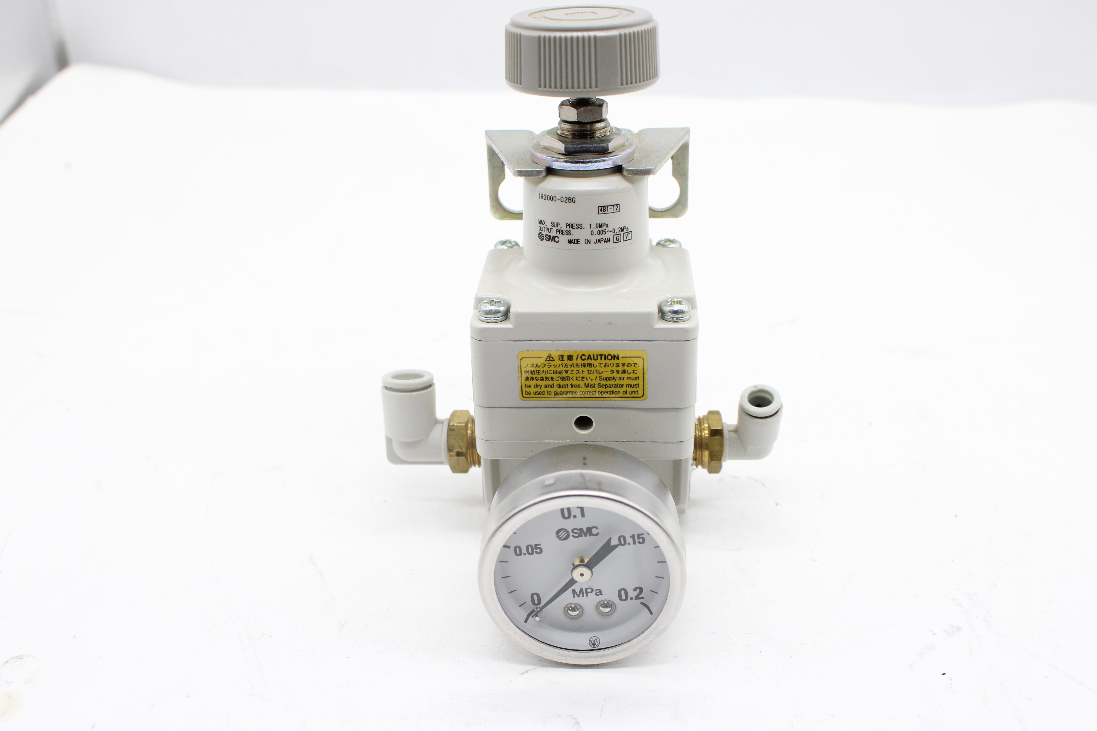 SMC IR200-028G Precision Pneumatic Regulator With Gauge 0 - 0.2 – NTC Tech
