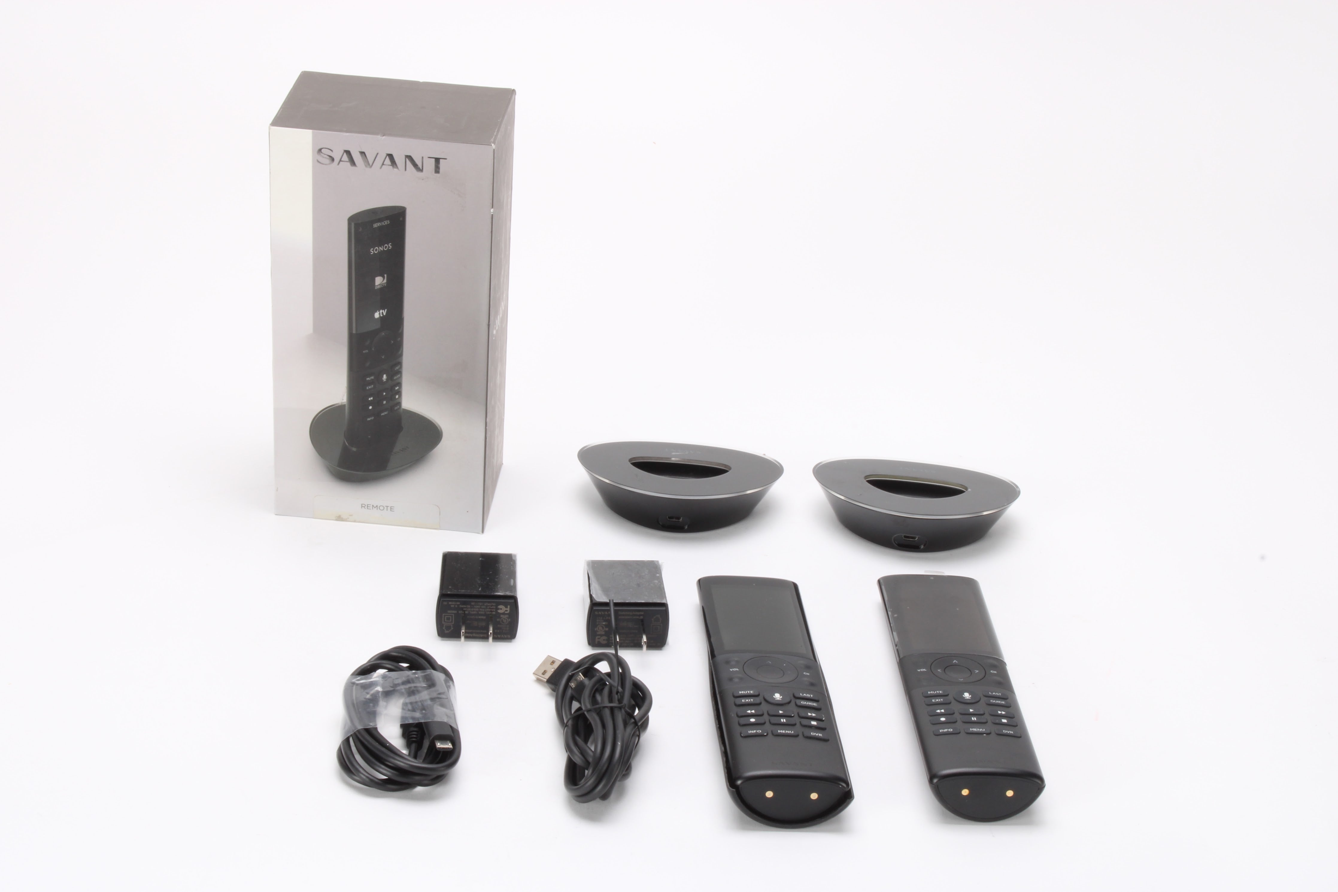 Savant REM-0100-01 Universal Remote Control (Lot of 2) With Accessorie ...