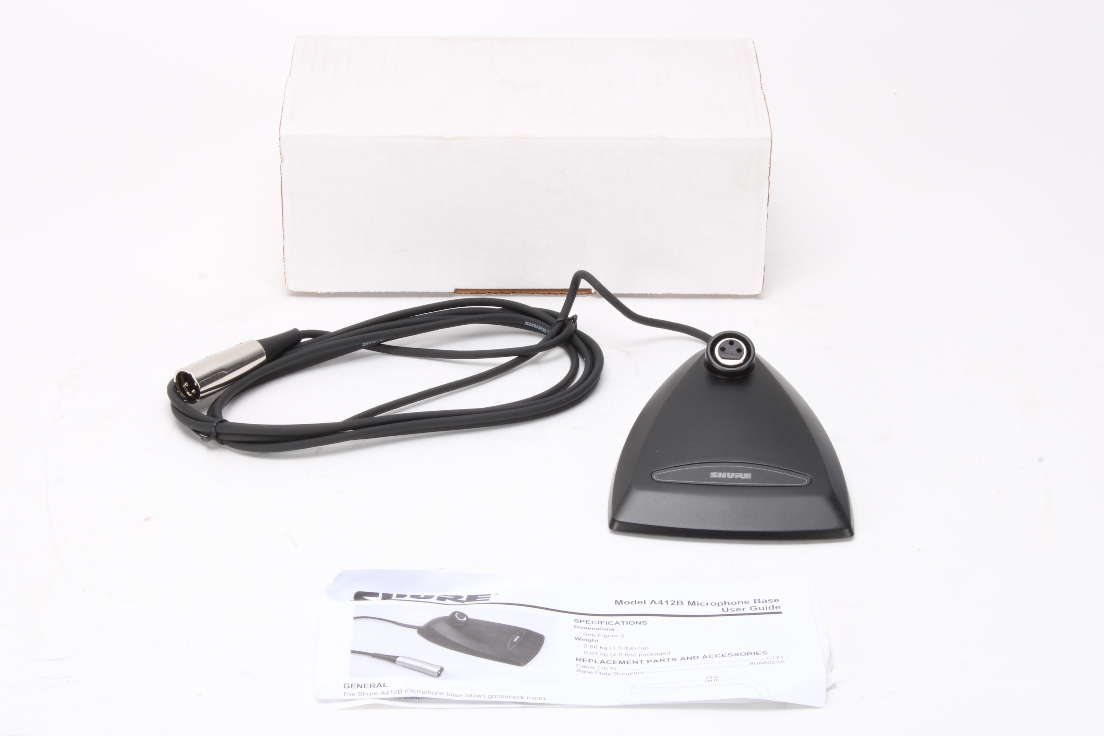 Shure A412B Microflex Microphone Base - New Open Box – NTC Tech