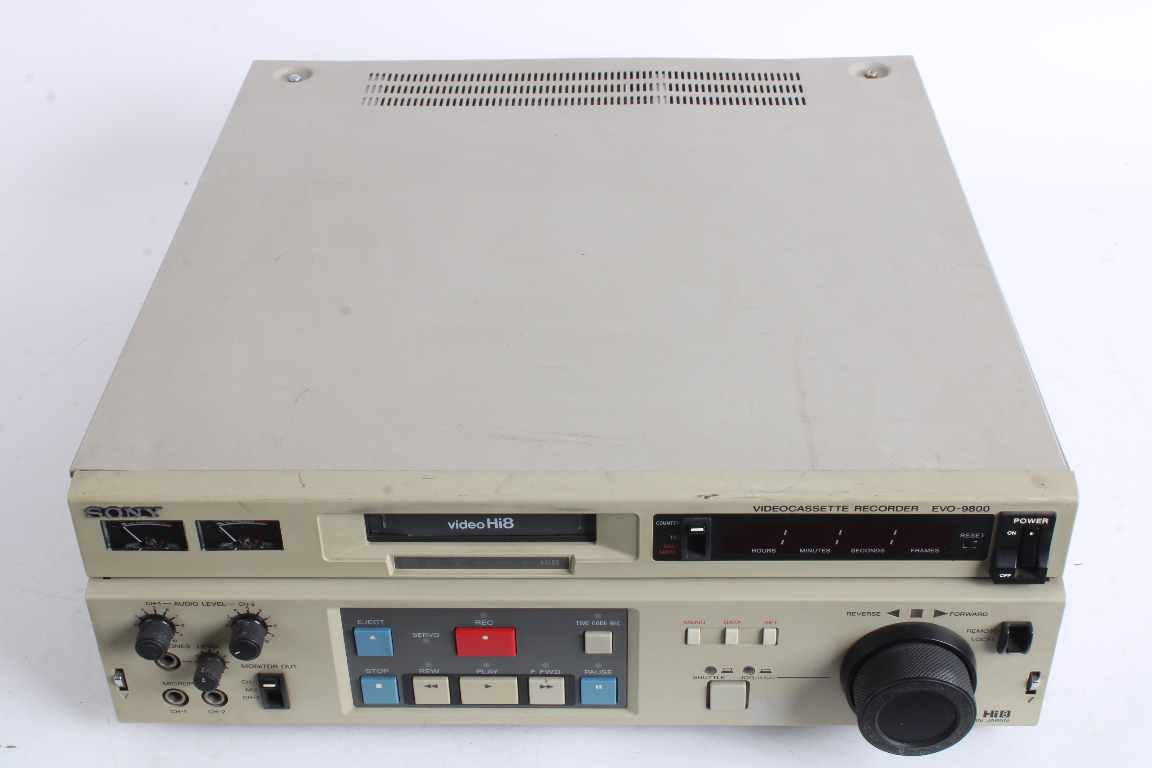 Sony EVO-9800 Hi8 8mm Videocassette Recorder - Fair Condition – NTC Tech