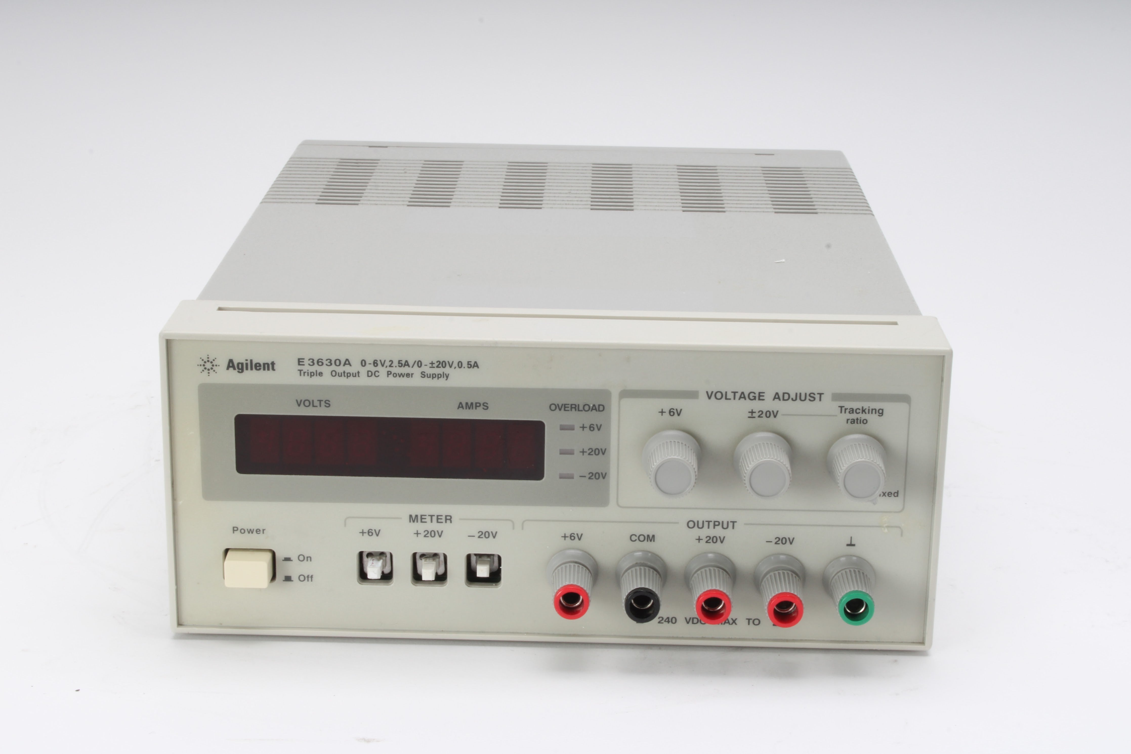 HP E3630A Triple Output DC Power Supply 0-6V, 2.5A/0- (-20/20),0.5A - – NTC Tech