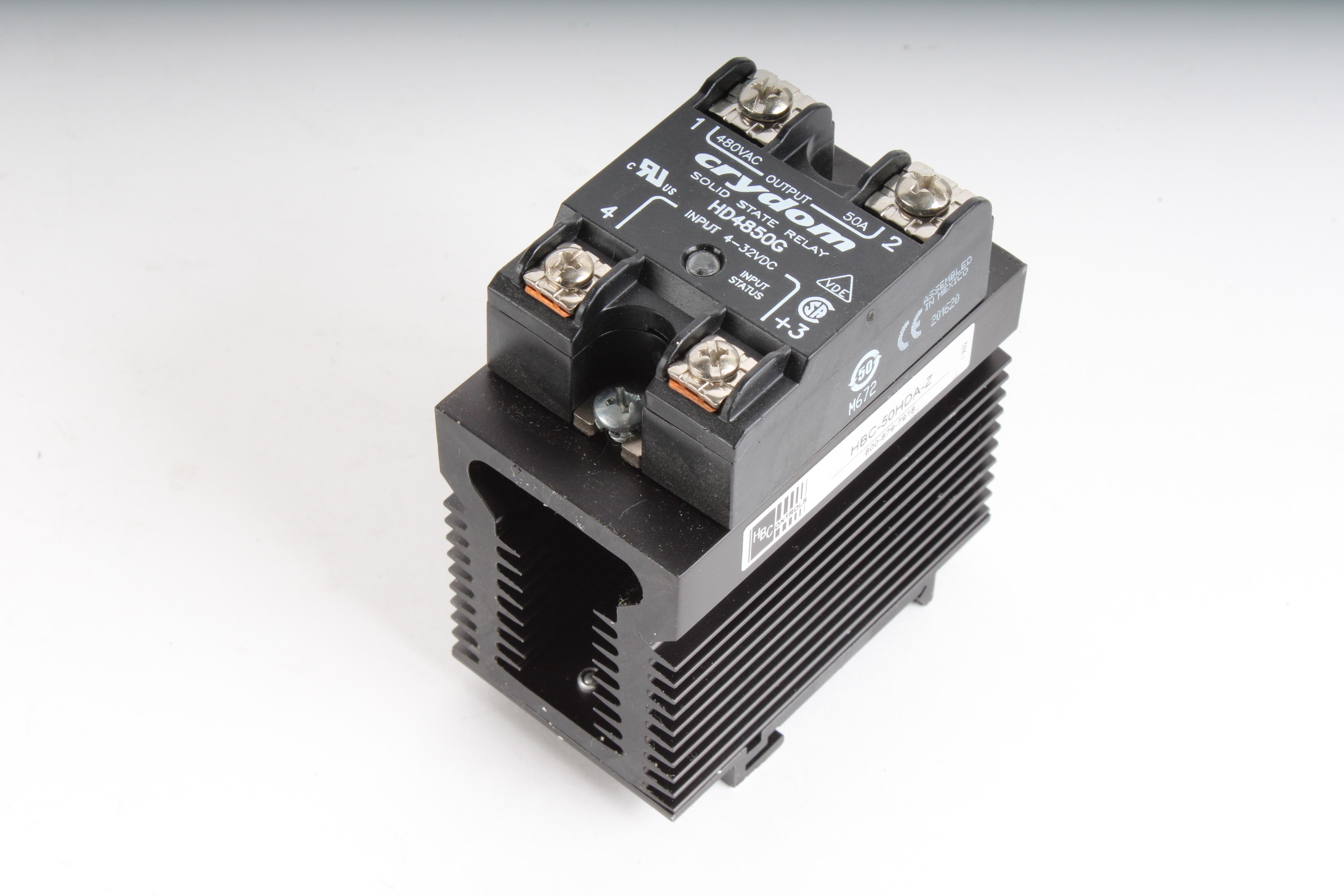 Crydom HD4850G Solid State Relay With HBC-50HDA-Z – NTC Tech