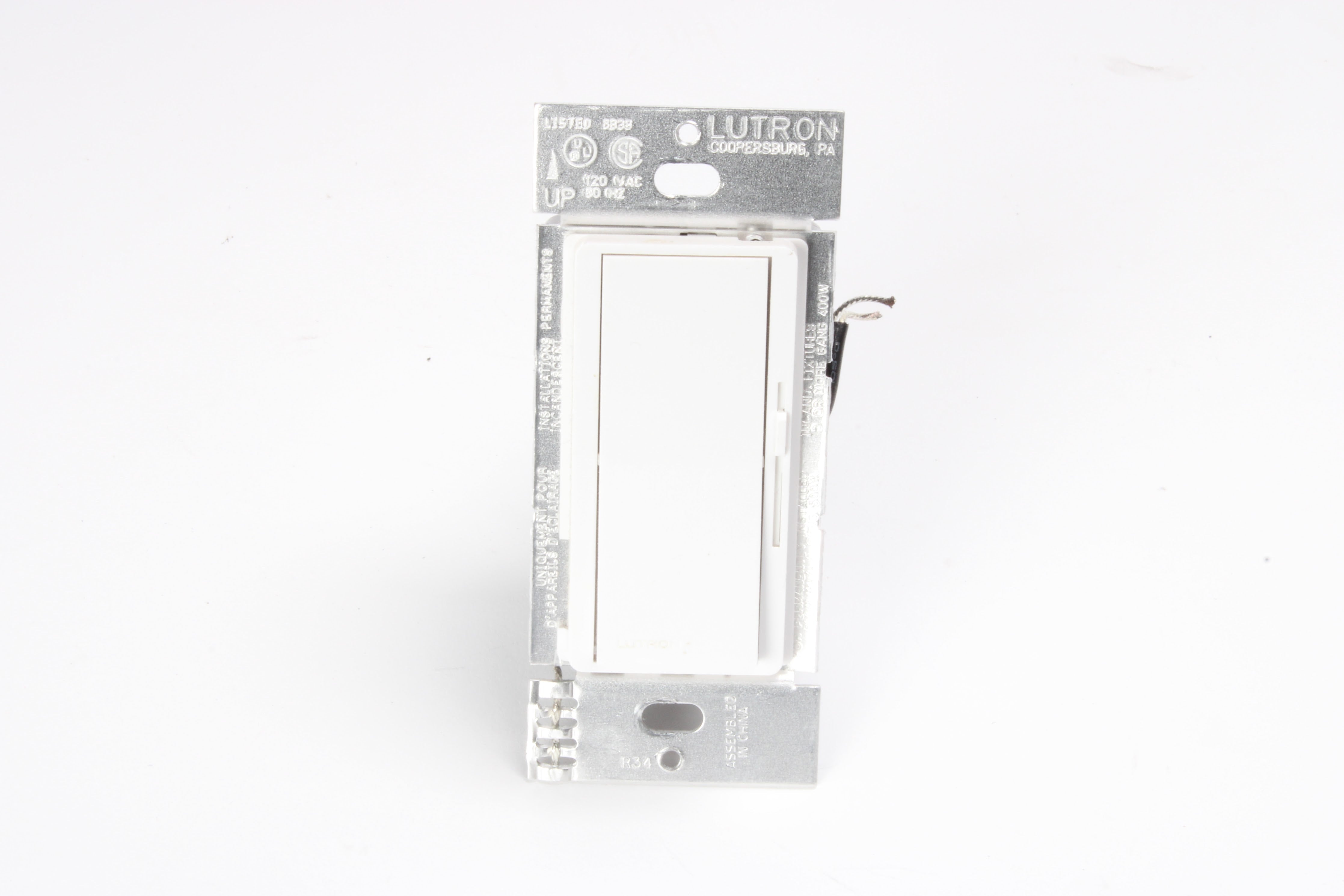 Lutron DV-600P Diva Single-Pole Preset Dimmer (White) - Fair Condition ...