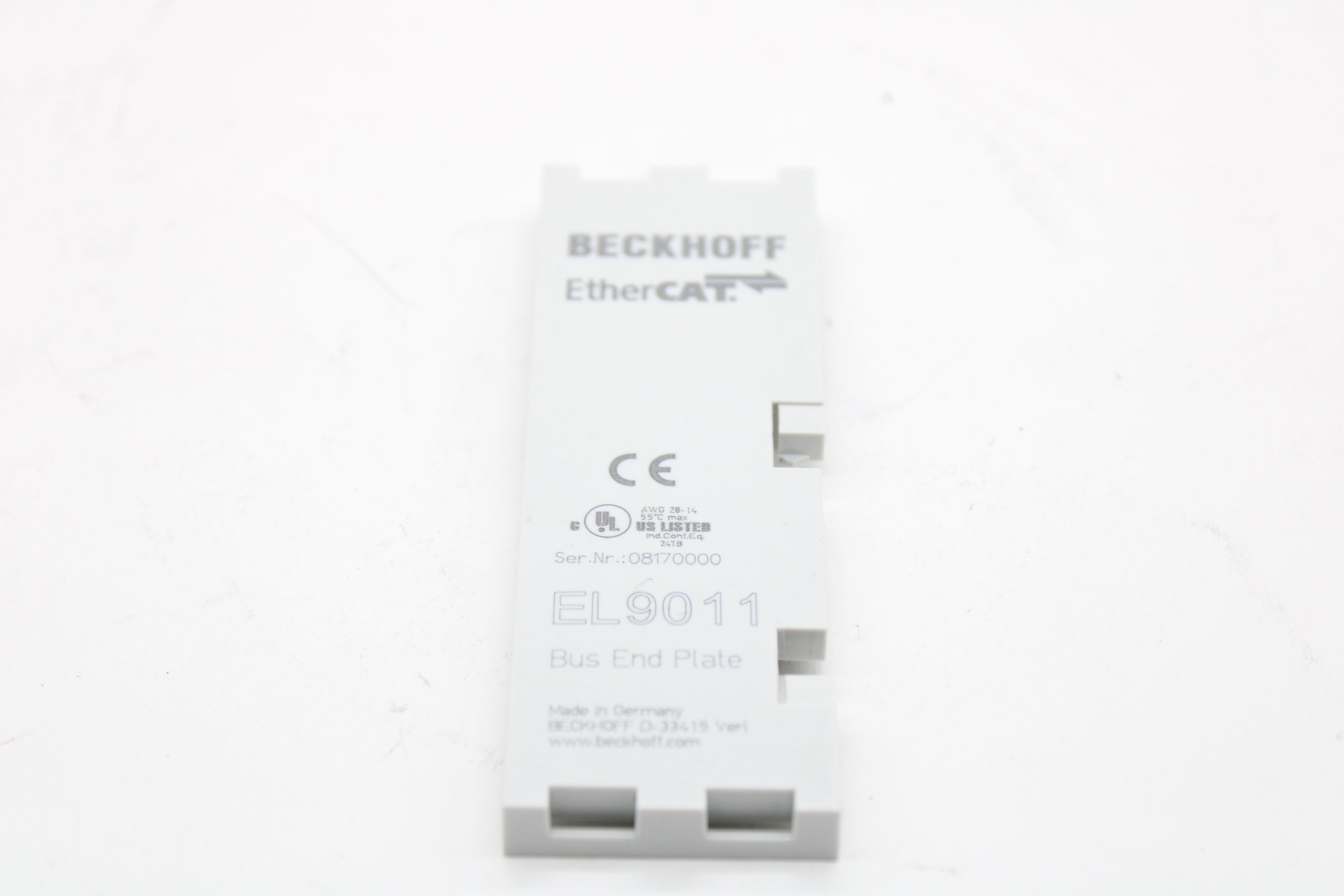 Beckhoff EL9011 EtherCAT Bus End Plate – NTC Tech