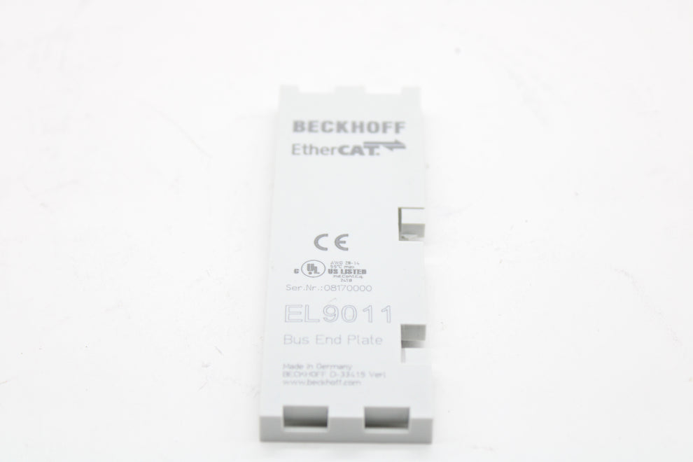 Beckhoff EL9011 EtherCAT Bus End Plate – NTC Tech