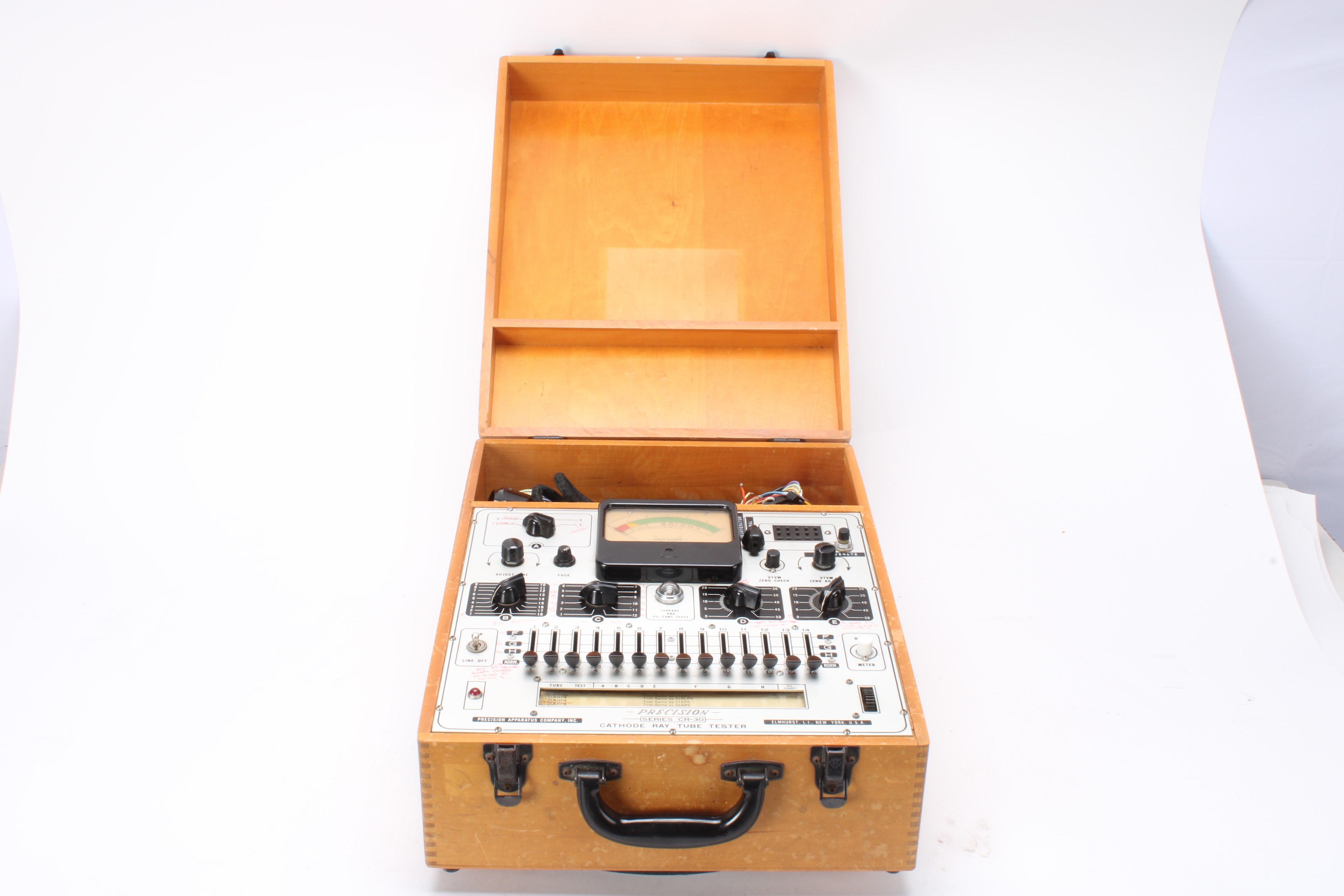 Precision Series CR-30 CRT Tube Tester W/ 2x Test Cables and Accessori ...