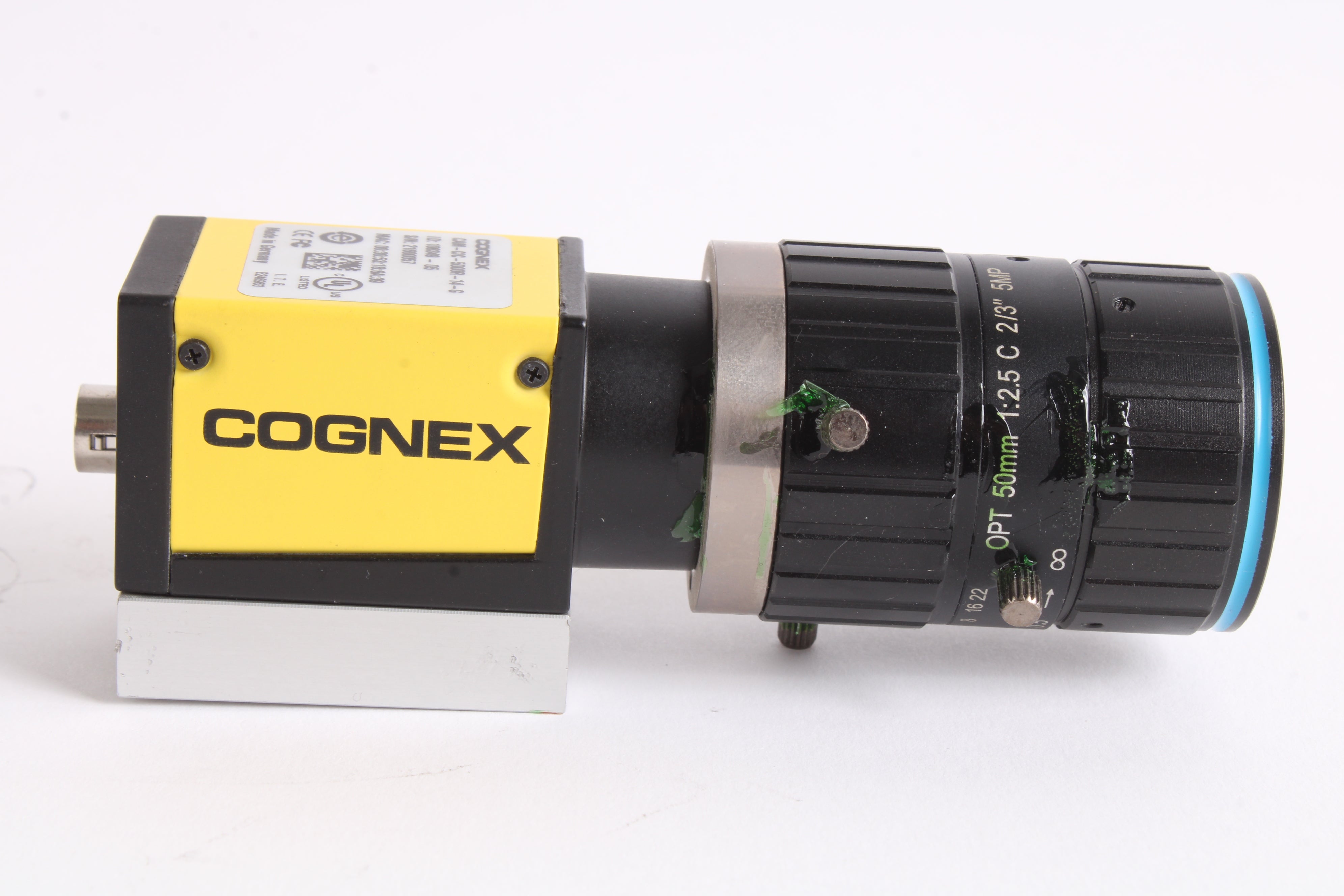 Cognex Camera CAM-CIC-5000R-14-G With OPT-AC5025-5M Lens – NTC Tech