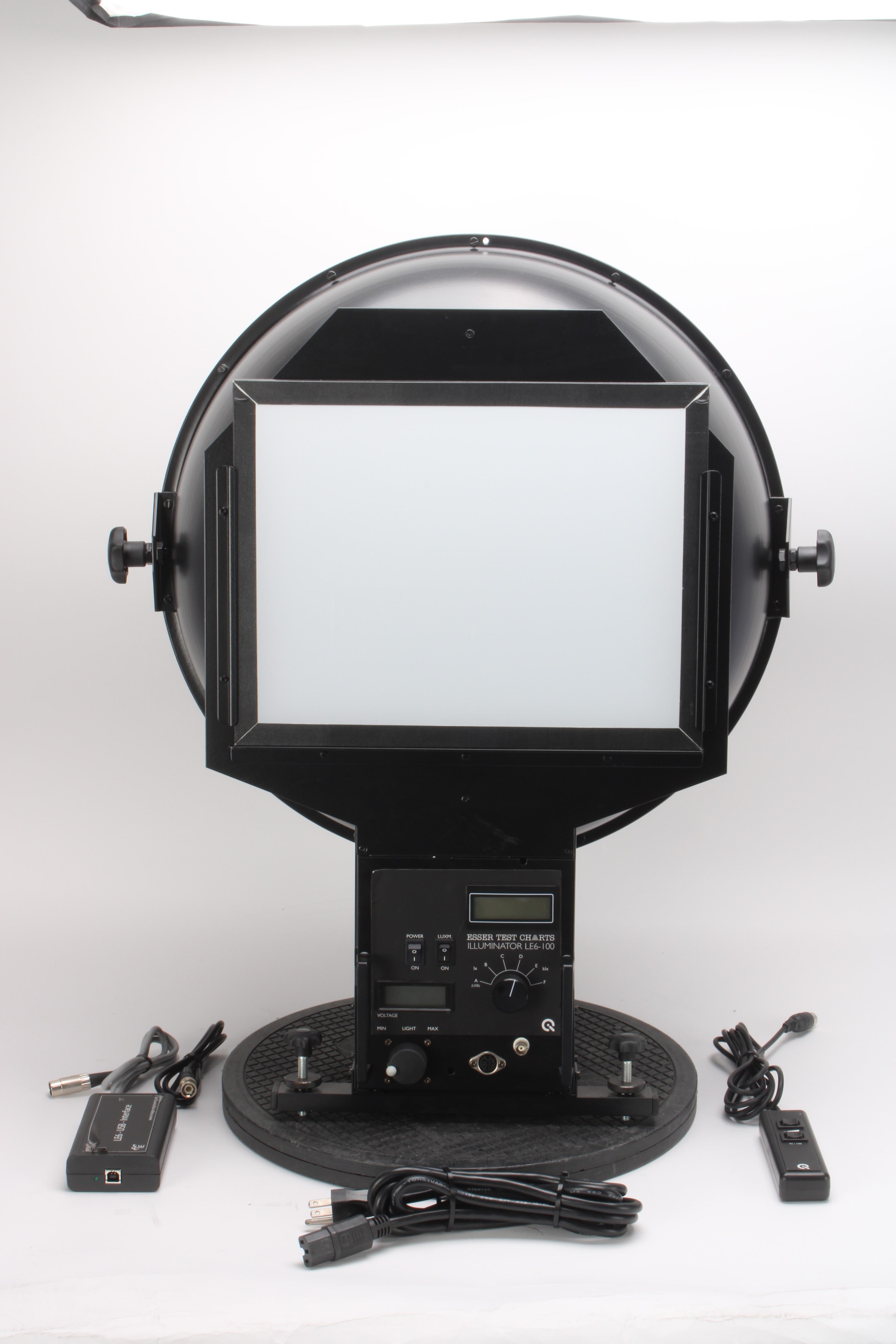 Esser Test Charts LE6-100 Spherical Transparency Illuminator With Acce ...