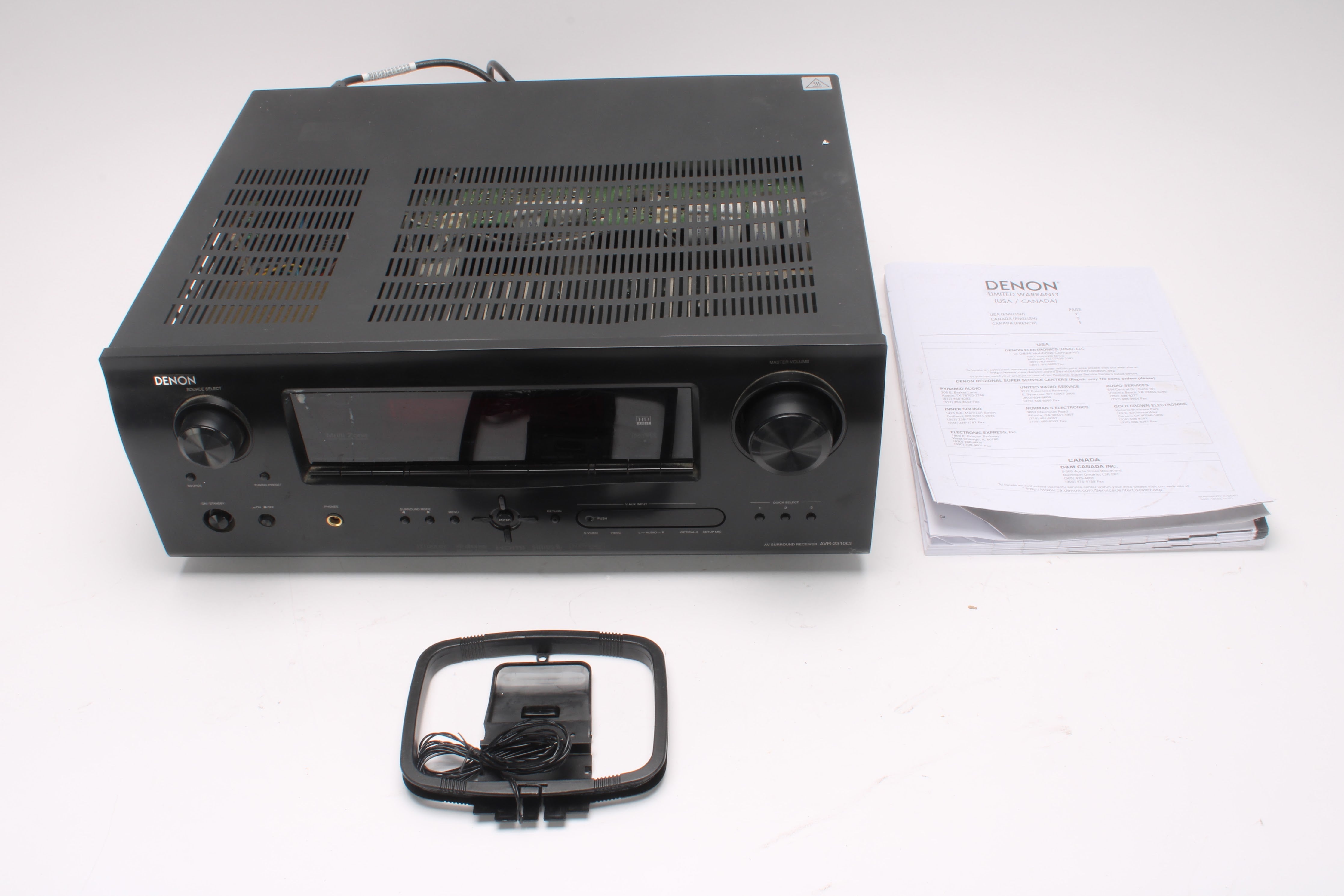 Denon AVR-2310CI AV Surround Receiver With Antenna - Fair Condition ...