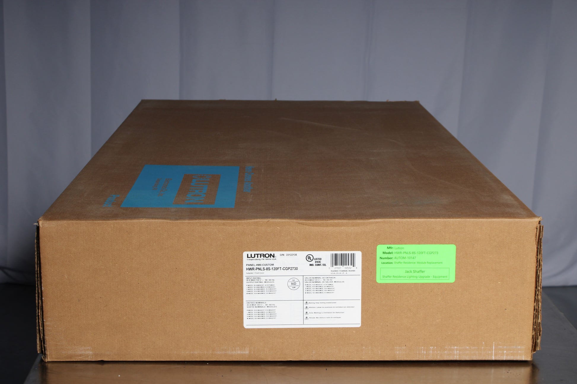 Lutron HWR-PNLS-8S-120FT-CGP2730 Dimming & Switching Ready Retrofit Su ...