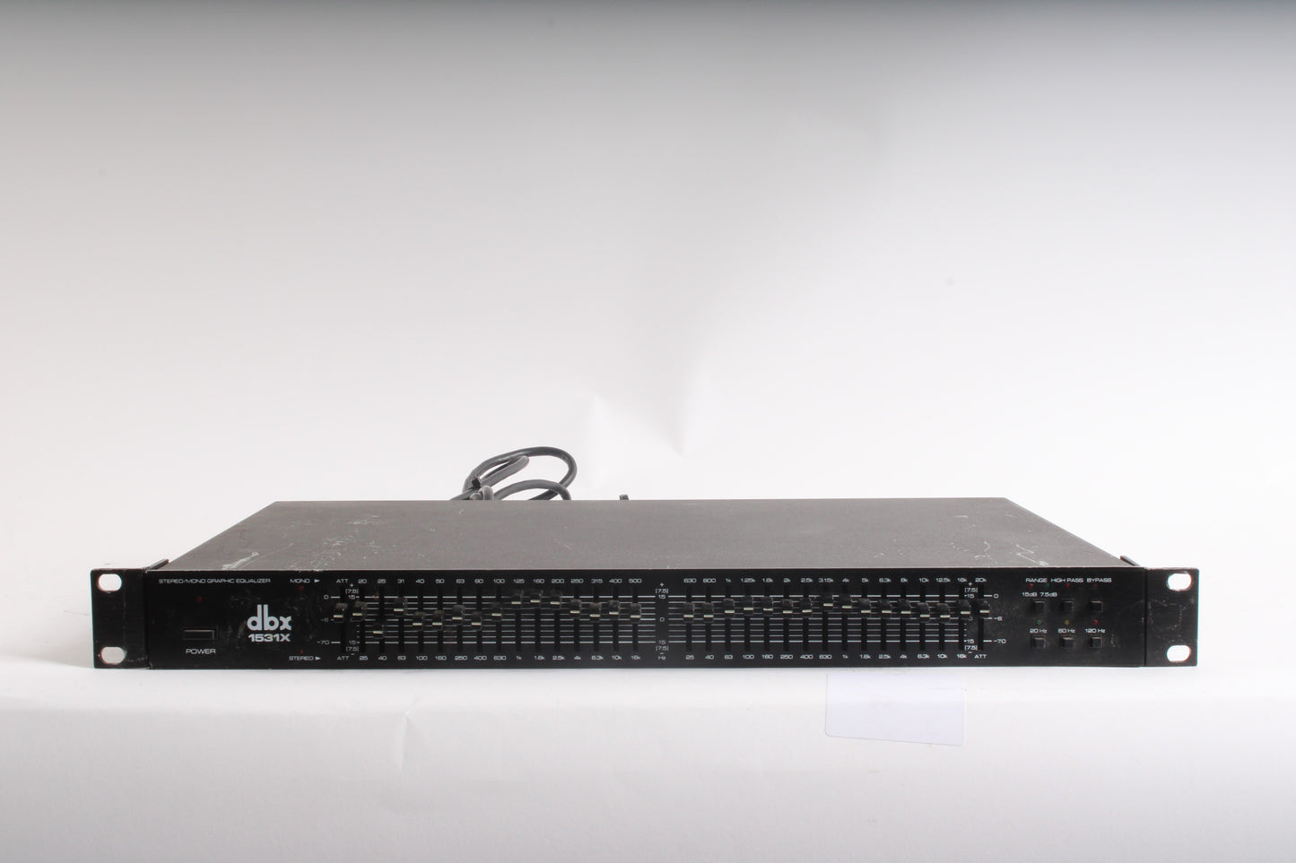 DBX 1531X Stereo / Mono Graphic Equalizer With Rack Ears - Fair Condit ...