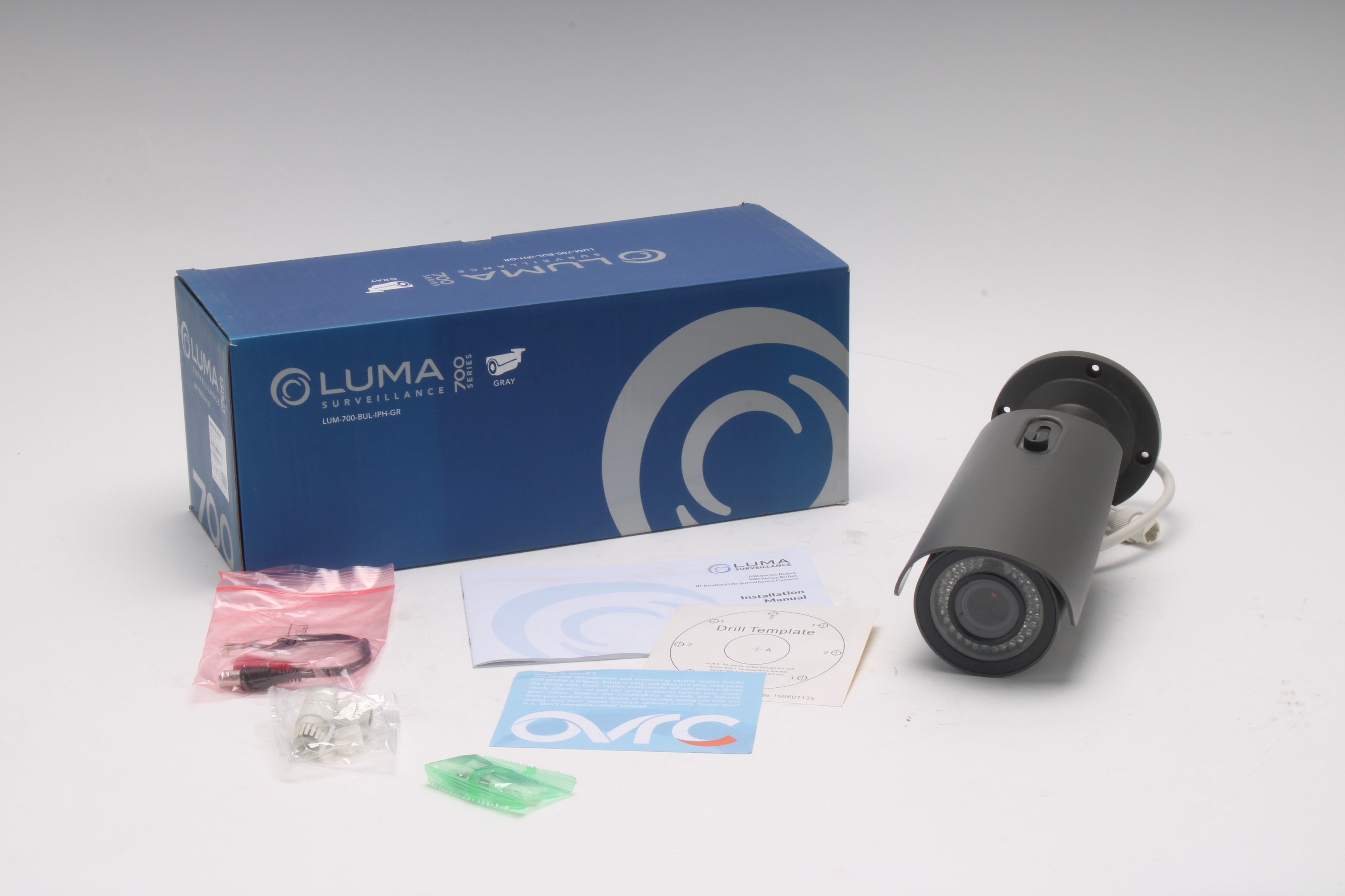 Luma Surveillance LUM-700-BUL-IPH-GR 700 Series Bullet IP Outdoor Came ...
