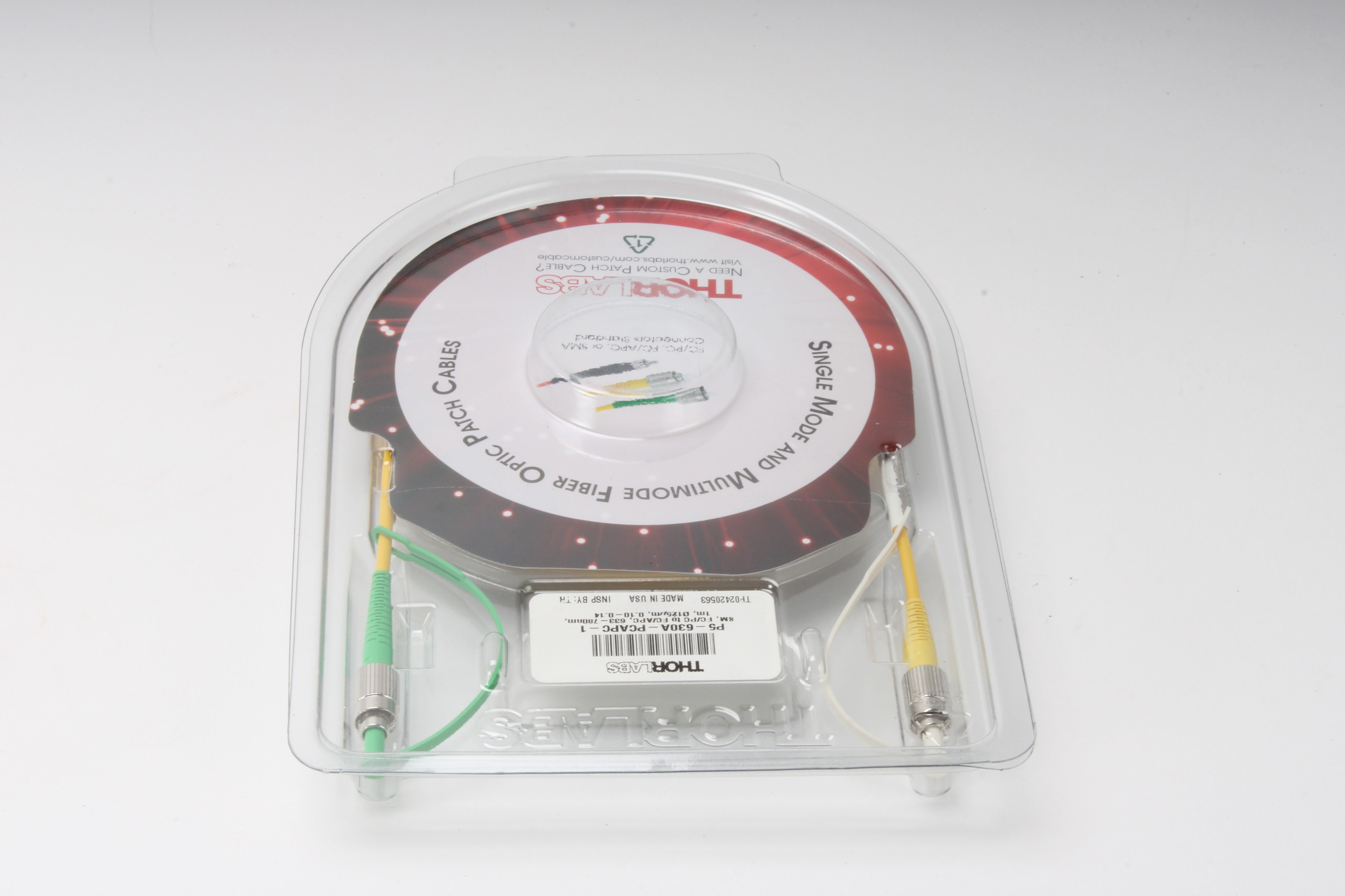 Thorlabs P5-630A-PCAPC-1 1m Single Mode Patch Cable - NEW – NTC Tech