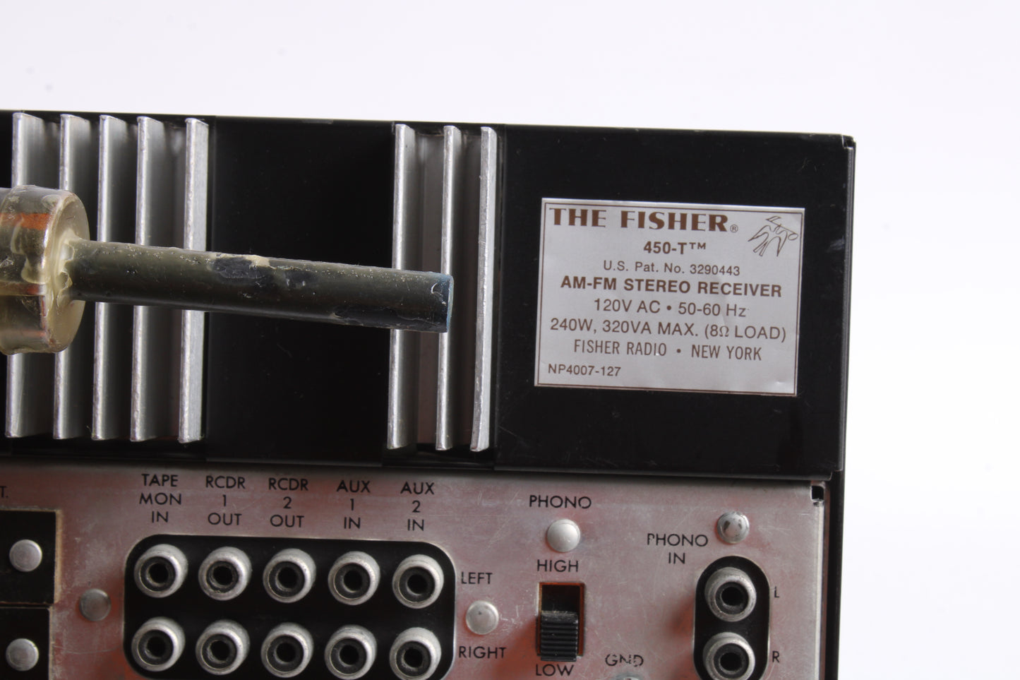 Fisher 450-T AM-FM Stereo Receiver/ Stereophonic AM-FM Vintage 450T ...