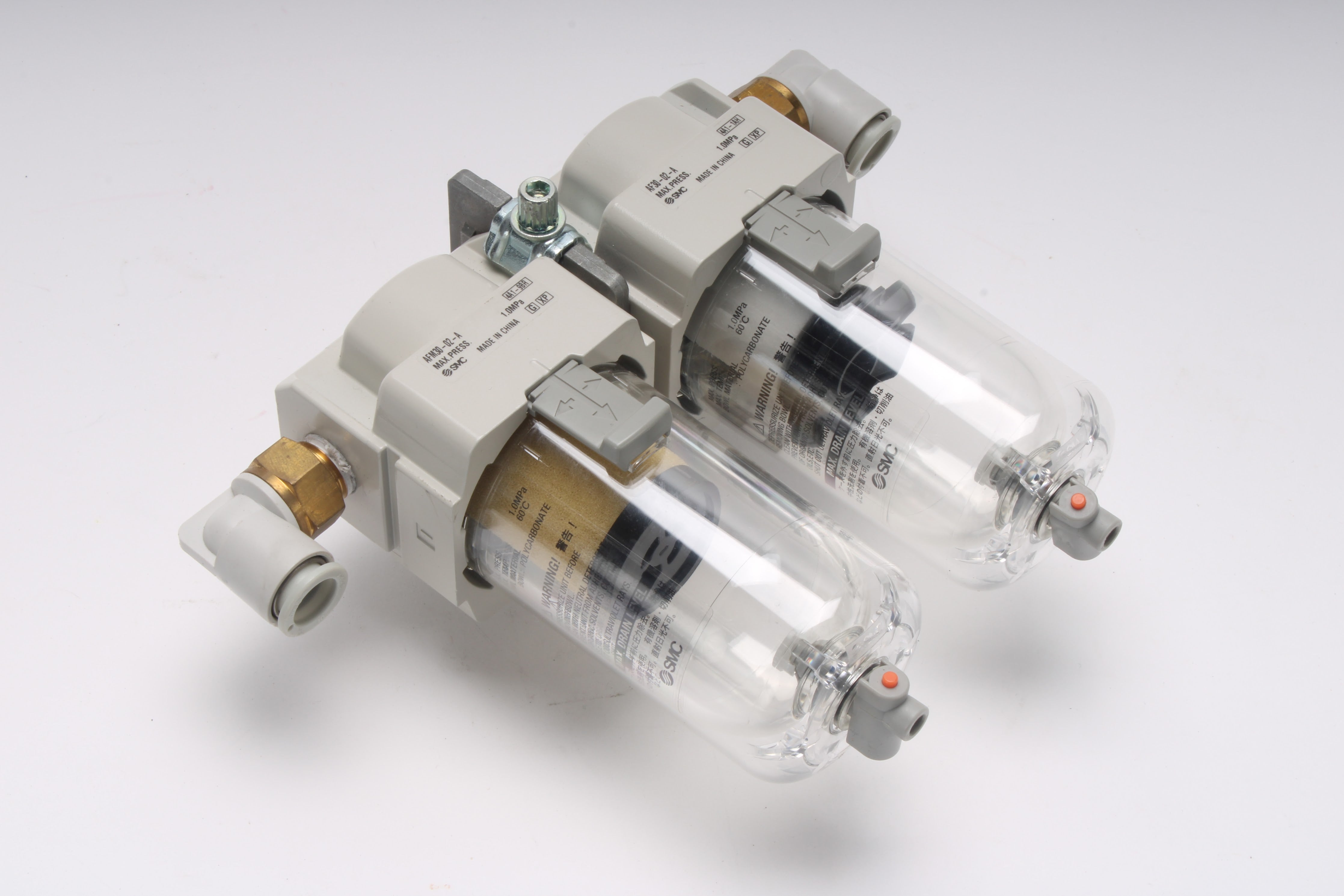 SMC AF30-02-A Filter Regulator With AFM30-02-A Mist Separator – NTC Tech