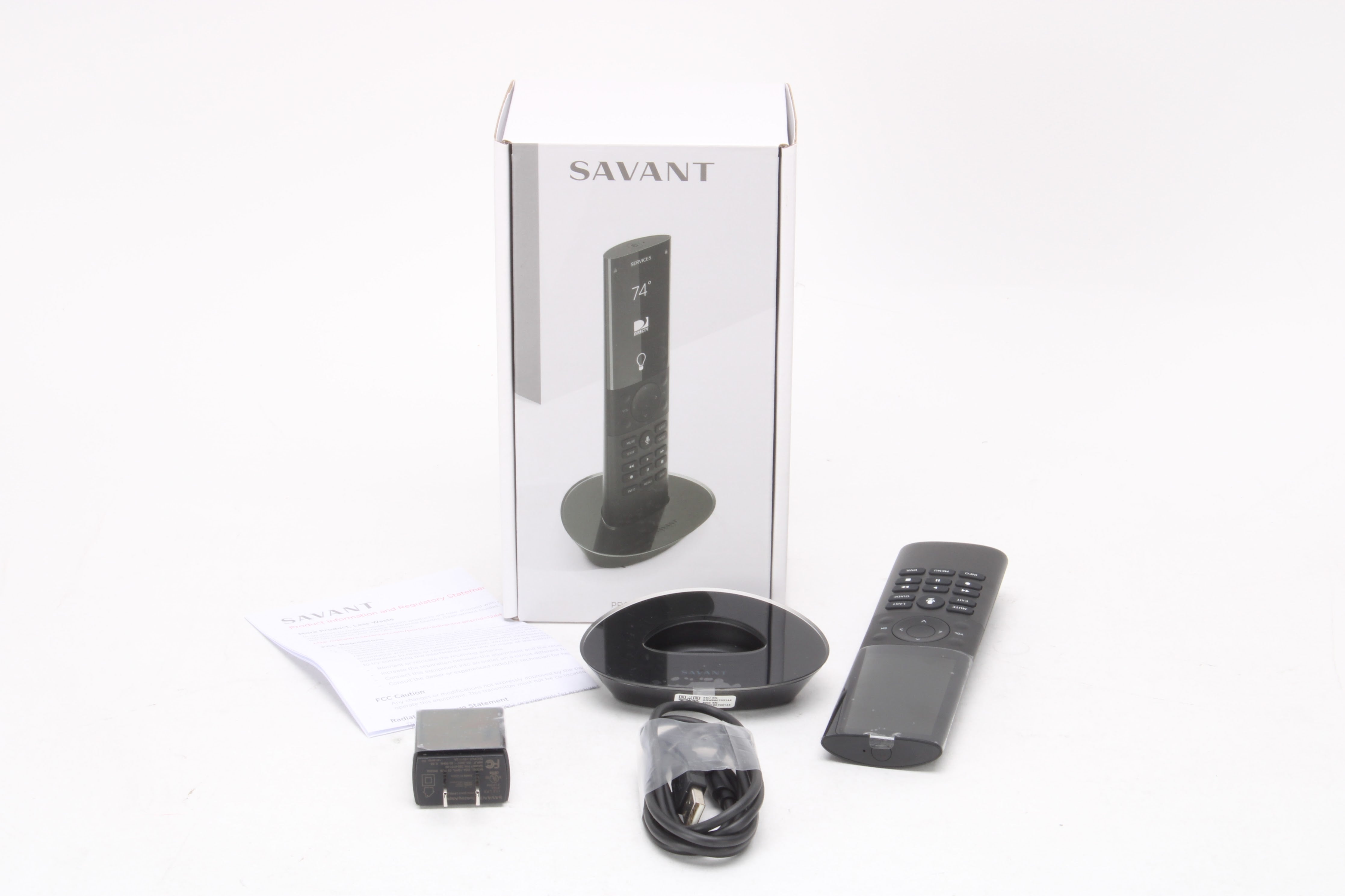 Savant REM-1100-00 Pro Black Touchscreen Single Room Universal Remote ...