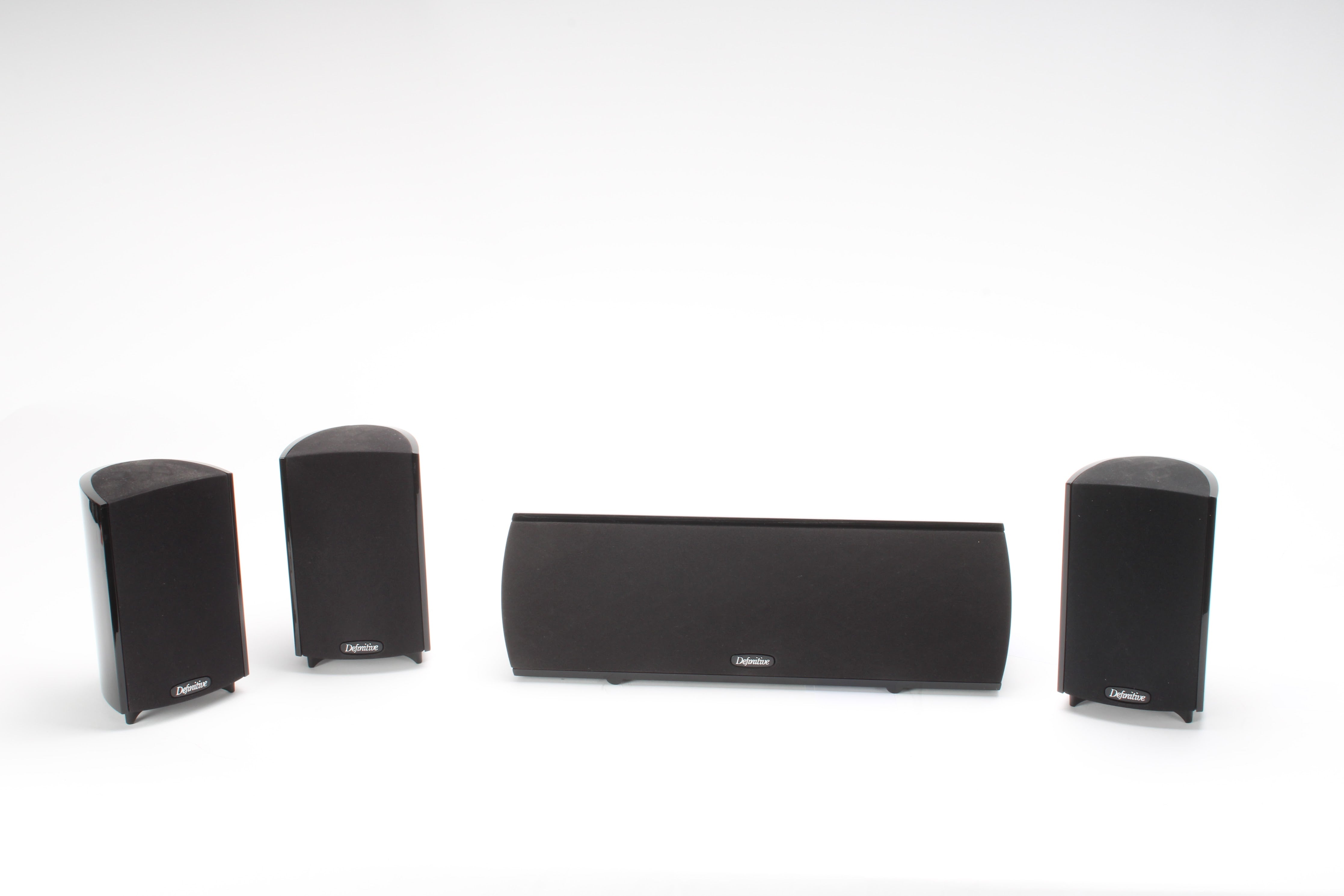 3x Definitive ProMonitor 600 Speaker & 1x ProCenter 1000 Center Channe ...