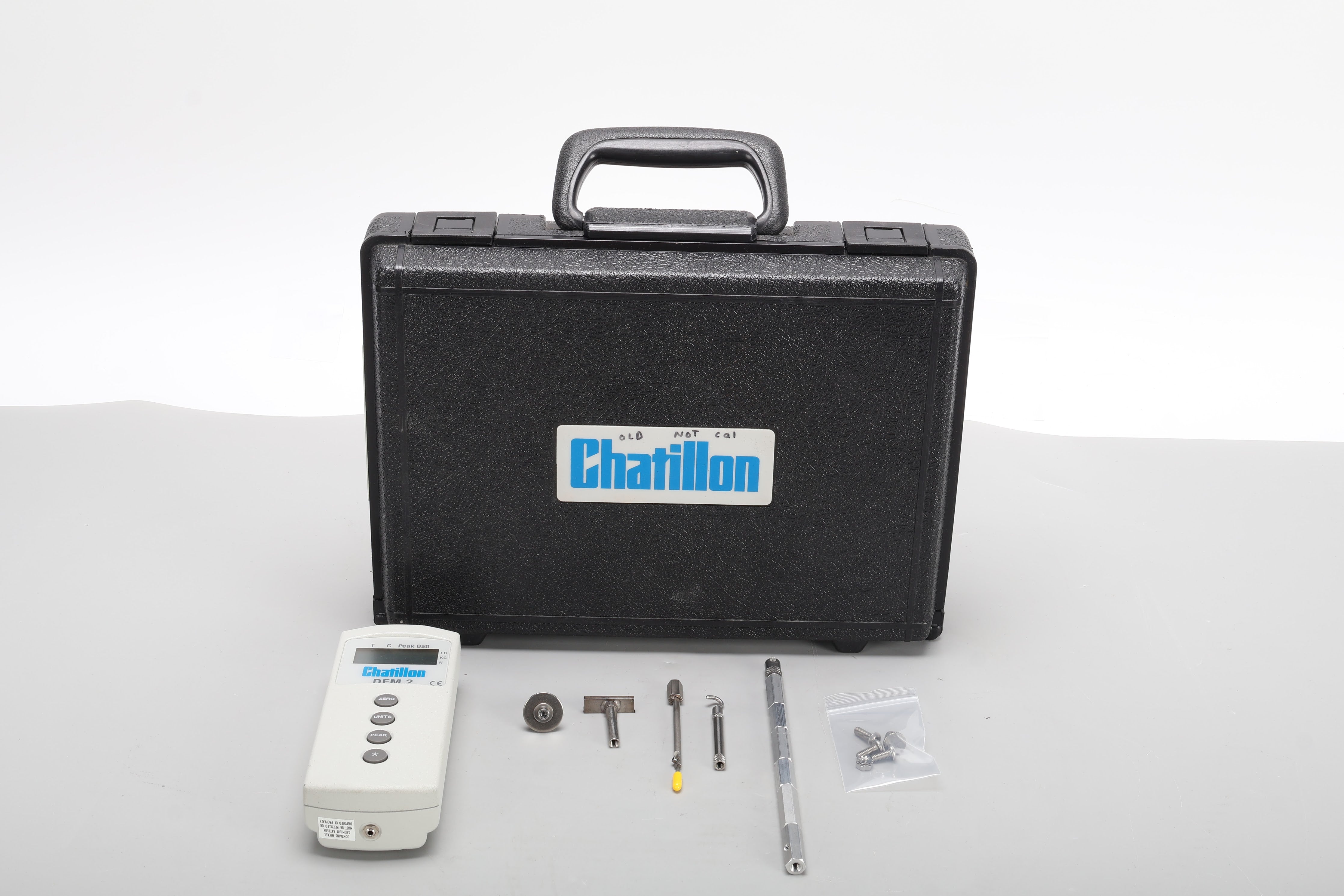 Chatillon DFM 2 Digital Force Gauge With Extension Rod/Hook and Case ...