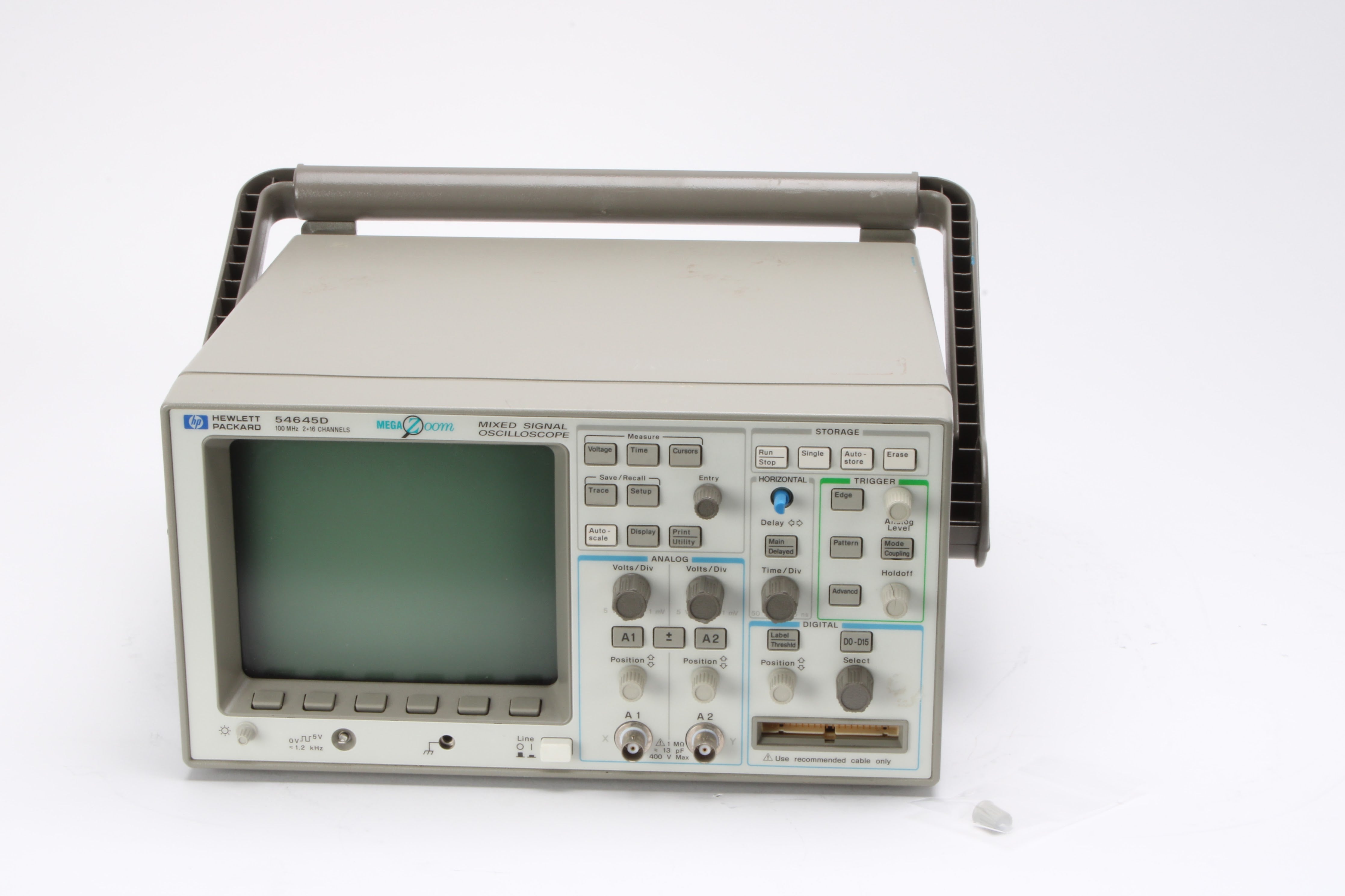 HP 54645D Mixed Signal Oscilloscope 100 MHz 2+ 16-Ch W/ 54657A GPIB In ...