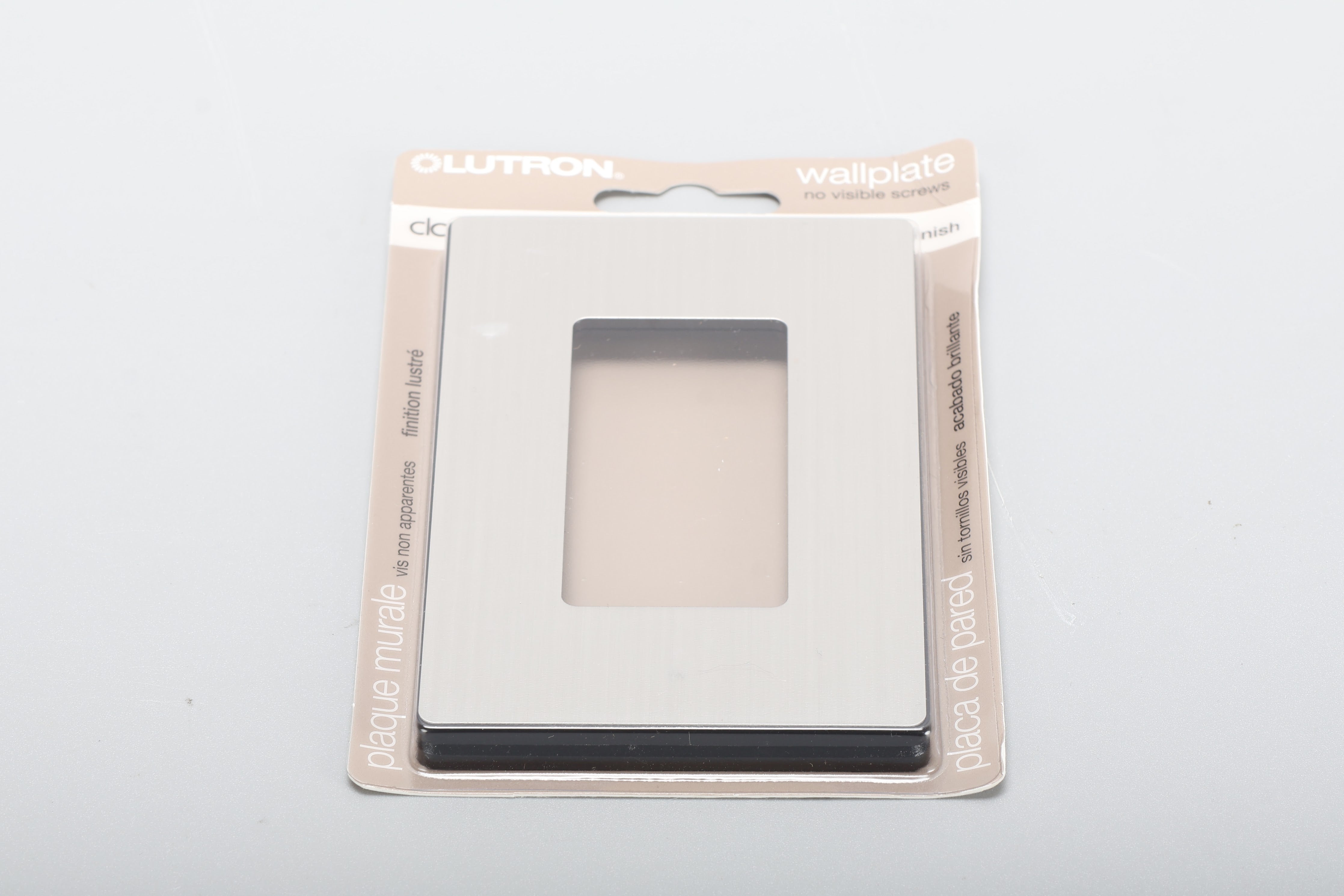 Lutron CW-1-SS Claro Stainless Steel 1-Gang Wallplate 027557223249 Lot ...