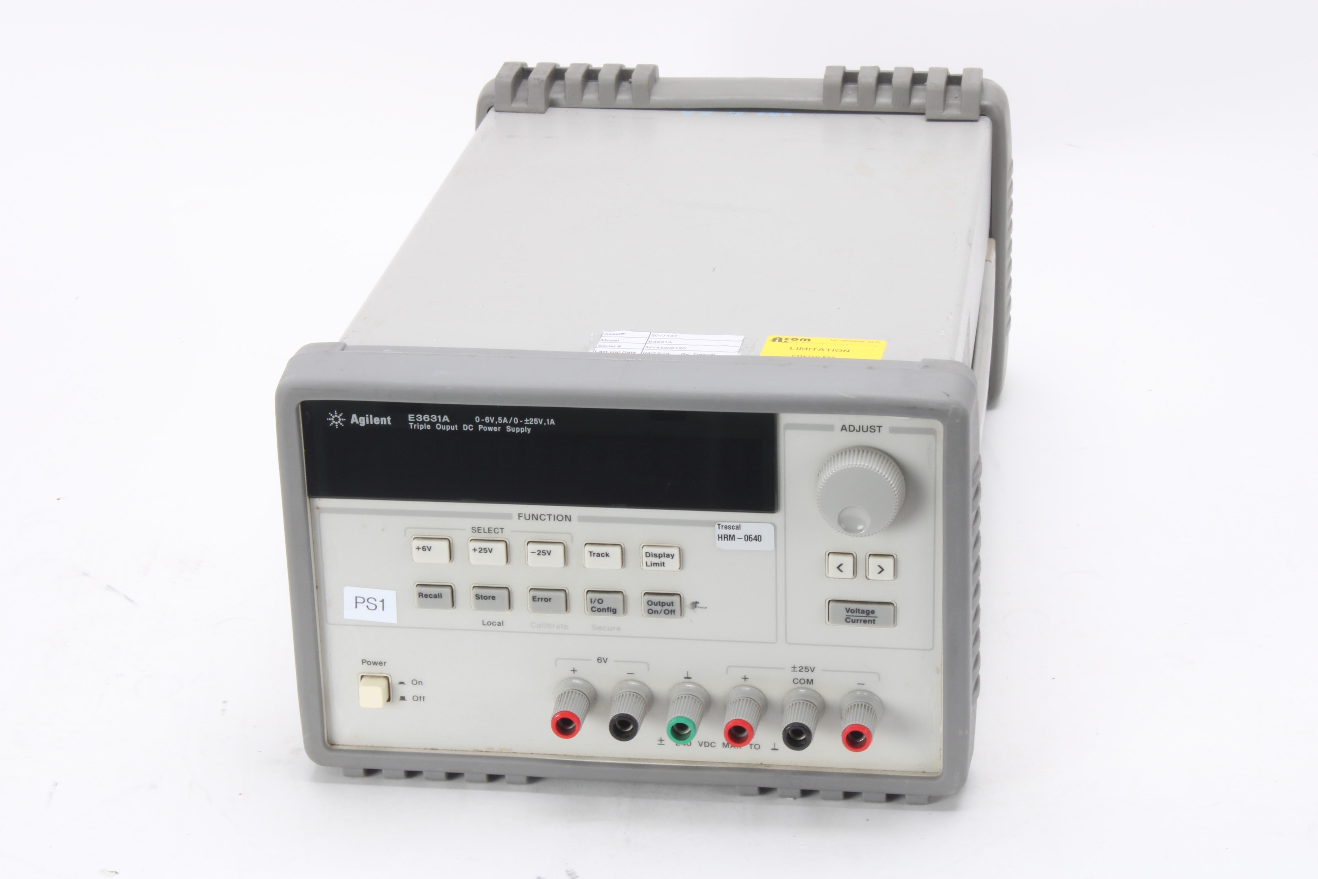 Agilent E3631A 0-6V,5A/0-+/-25V 1A Triple Output DC Power Supply - AS ...
