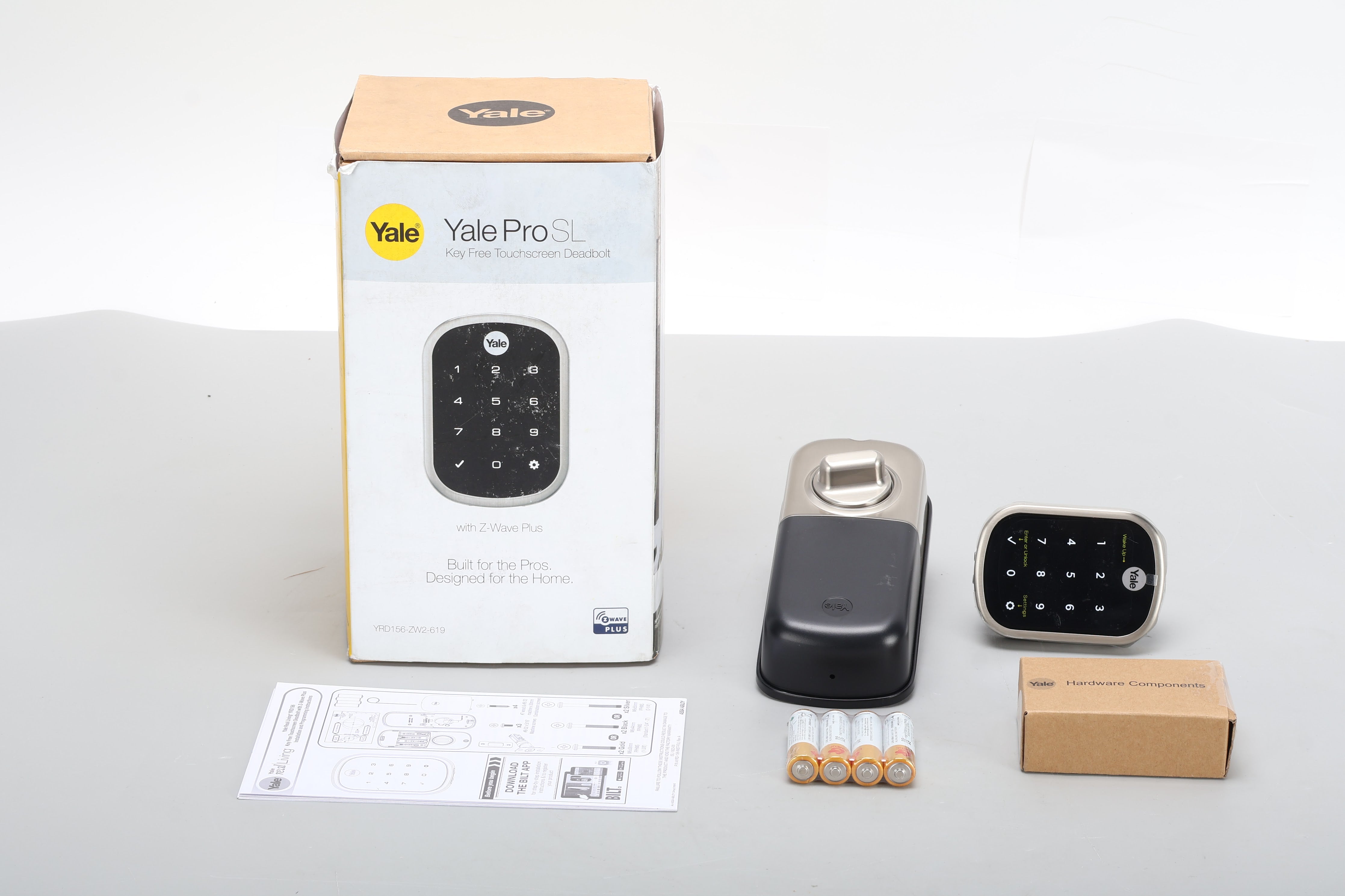 Yale YRD156-ZW2-619 Touchscreen Deadbolt With 4x AA Battery and Hardwa ...