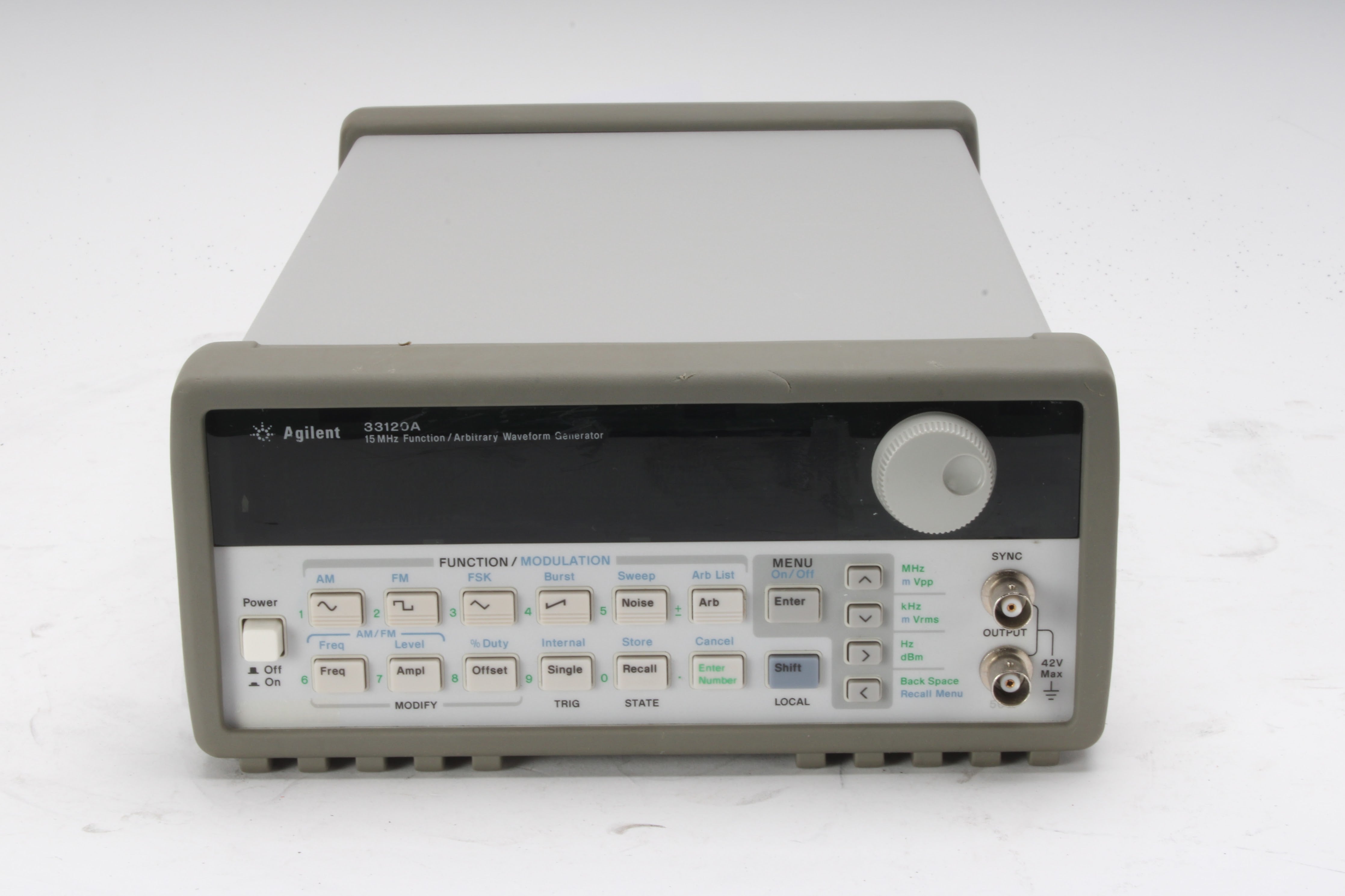 Agilent 33120A 15MHz Function / Arbitrary Waveform Generator - No Hand ...