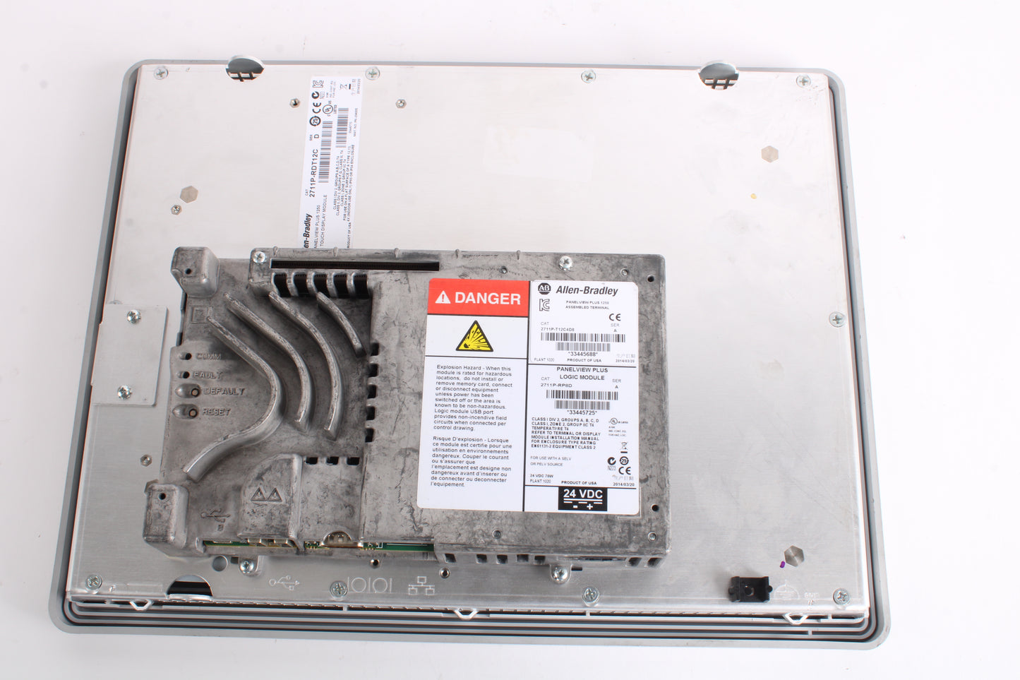 Allen Bradley 2711P-T12C4D8 Panelview Plus 1250 Assembled Terminal Ser ...