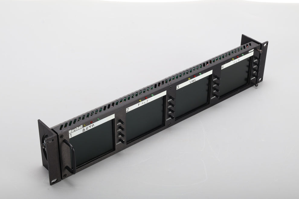 Marshall V-R44P Four 4" Rack Mounted Full Color Active Matrix LCD Pane ...