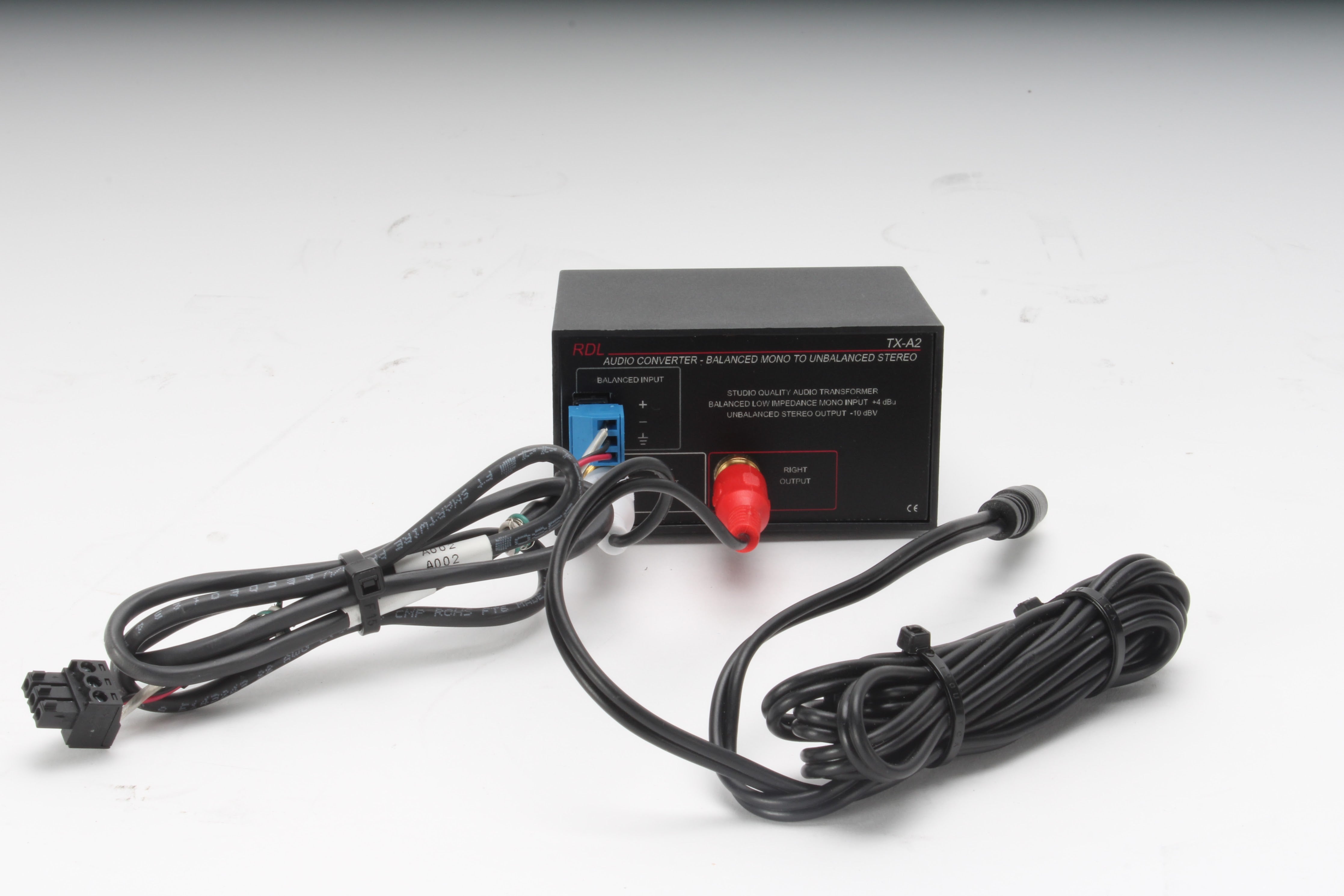 RDL TX-A2 Balanced Mono to Unbalanced Stereo Audio Converter – NTC Tech