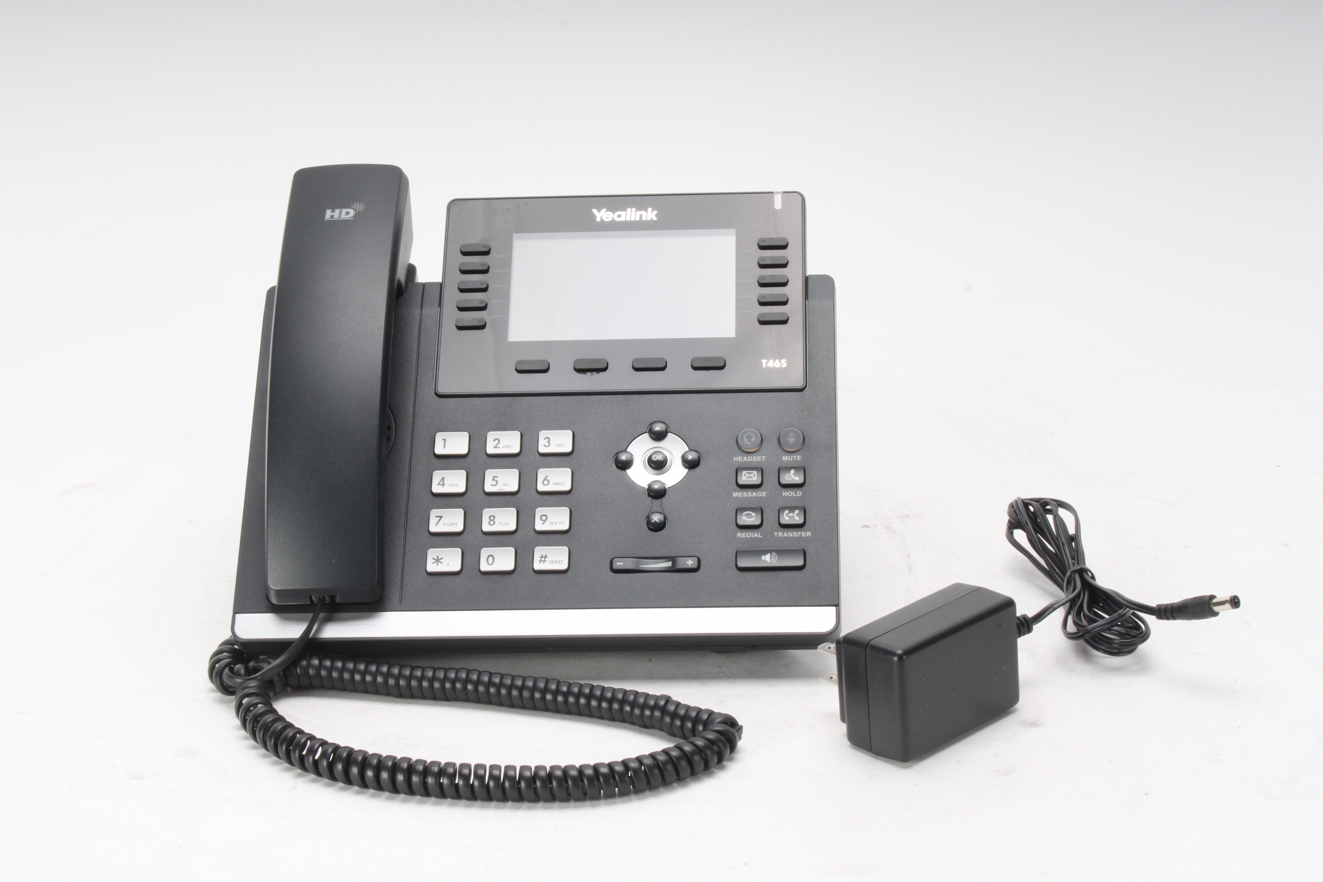 Yealink SIP-T46S IP Desk Phone 16 Lines. 4.3-Inch Color Display - Fair ...