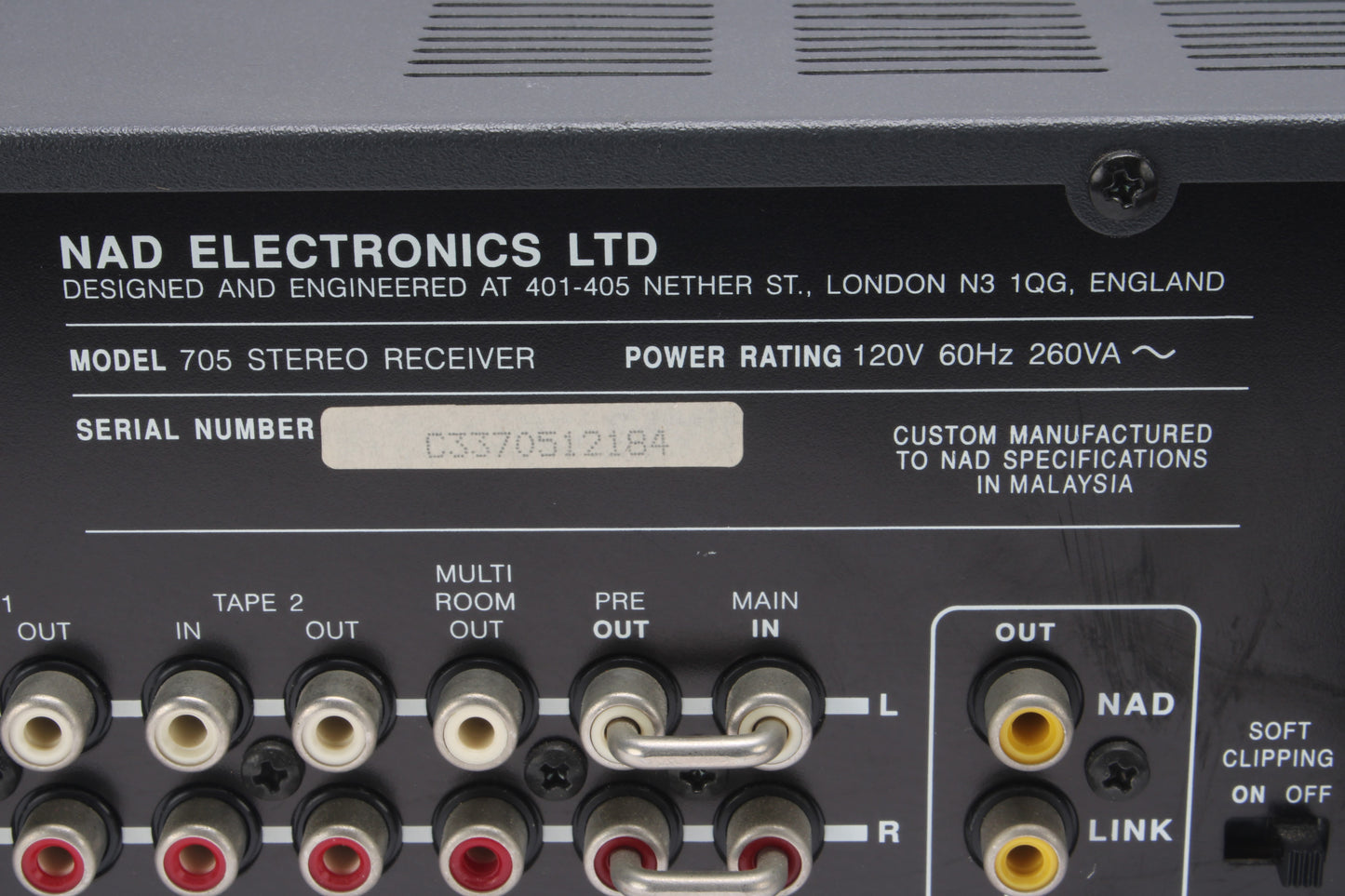 NAD 705 AM / FM Integrated Stereo Receiver - Fair Condition – NTC Tech