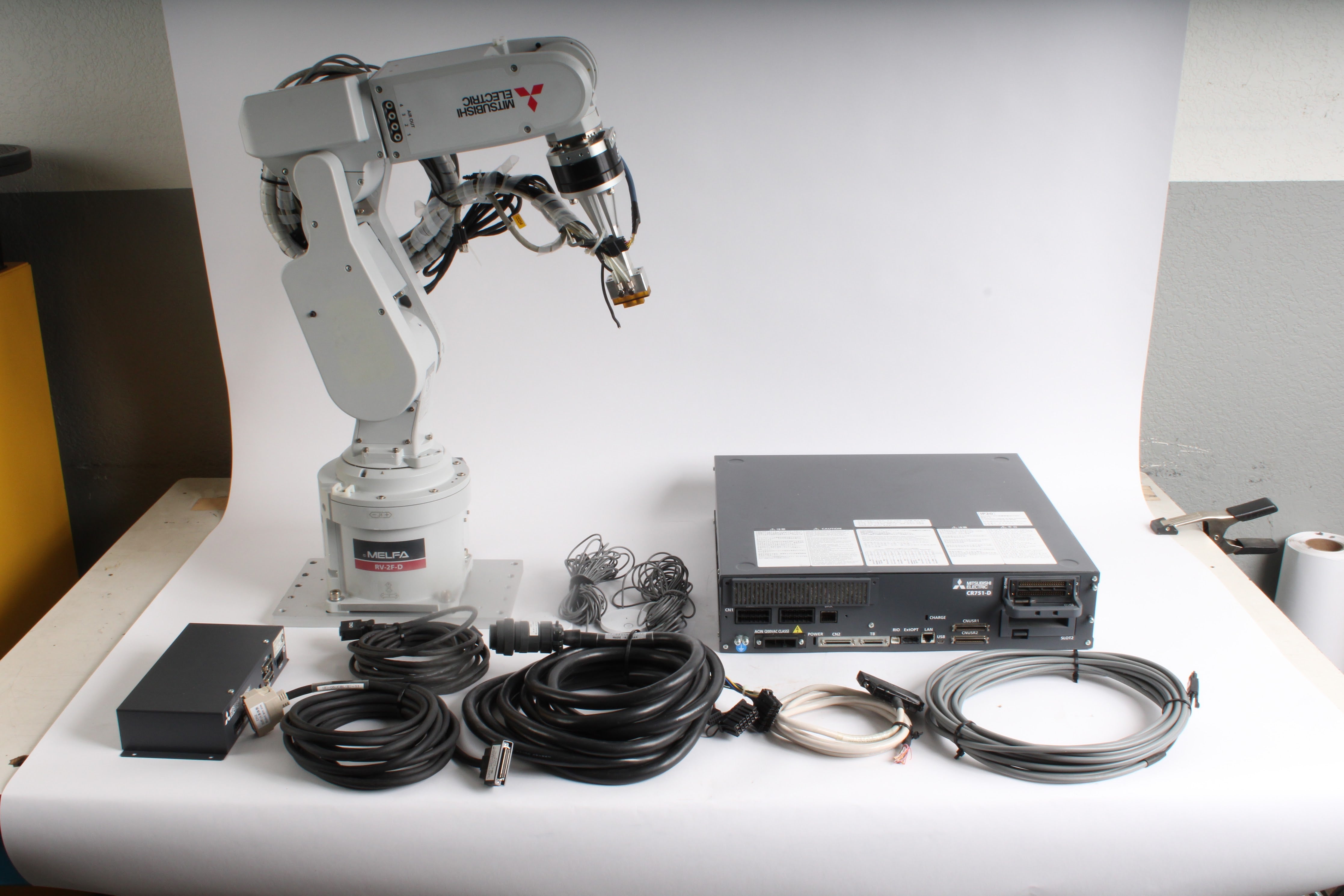 Mitsubishi RV-2F-1D-SA11 Robot Arm W/ CR751-02VD-0-SA11 Controller No – NTC Tech