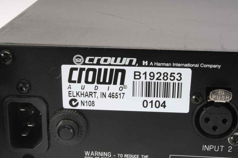 Crown XLS 402 2-Channel Stereo Power Amplifier – NTC Tech