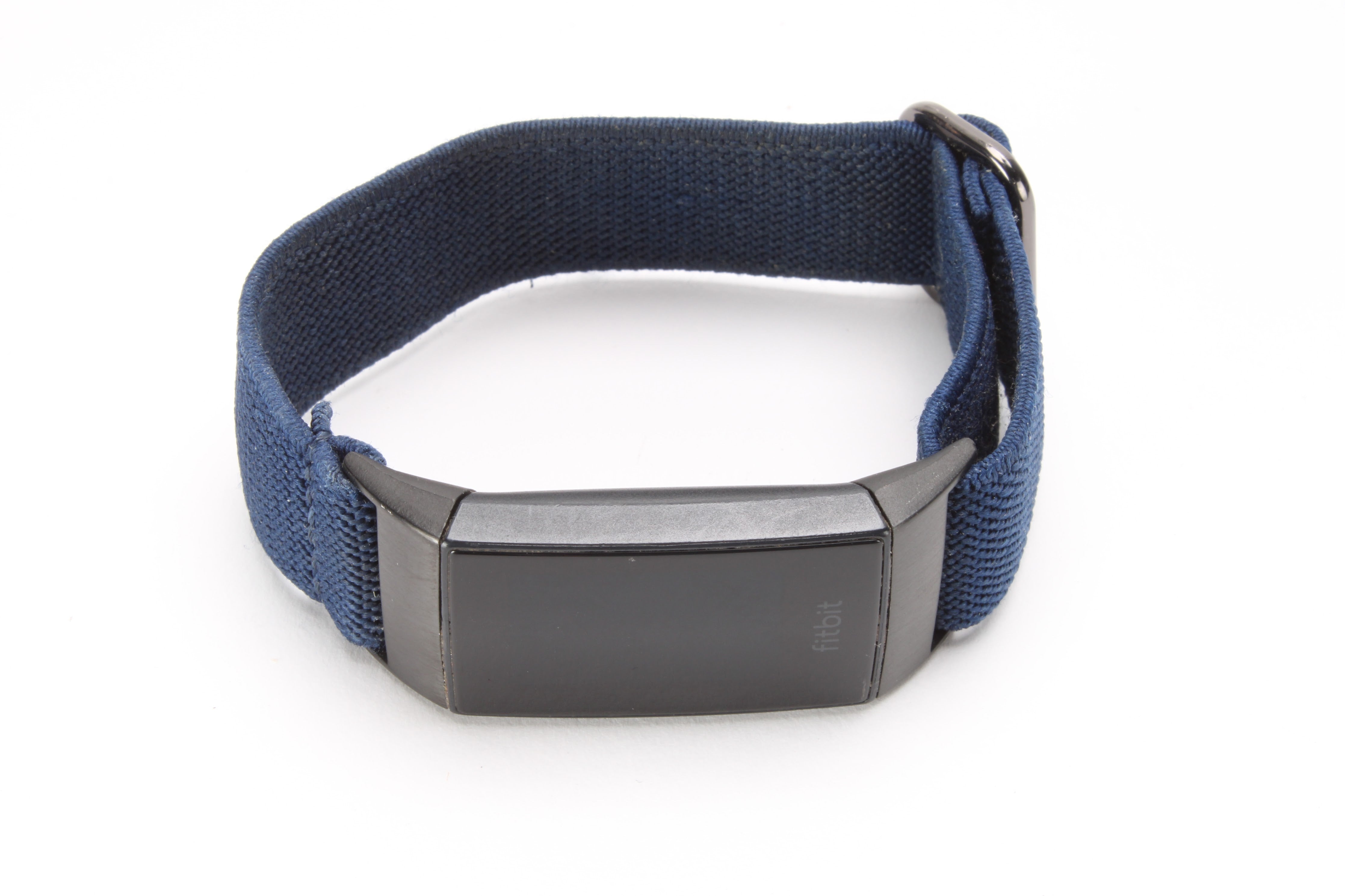 Fitbit FB417 Charge 4 Fitness Tracker Black With Navy Blue Wrist Band ...