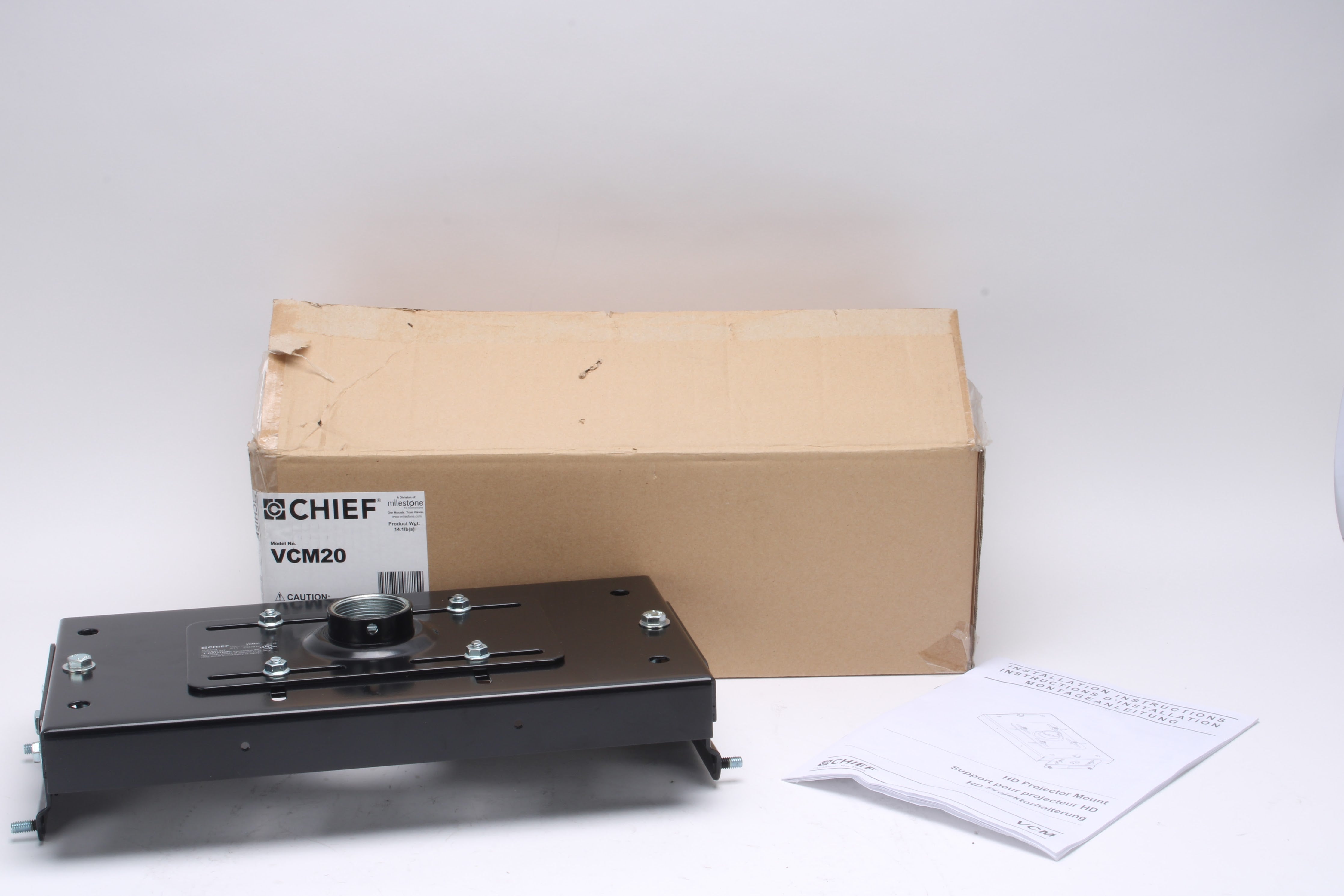 Chief VCM-20 Heavy Duty LCD/CRT Projector Ceiling Mount - New Open Box ...