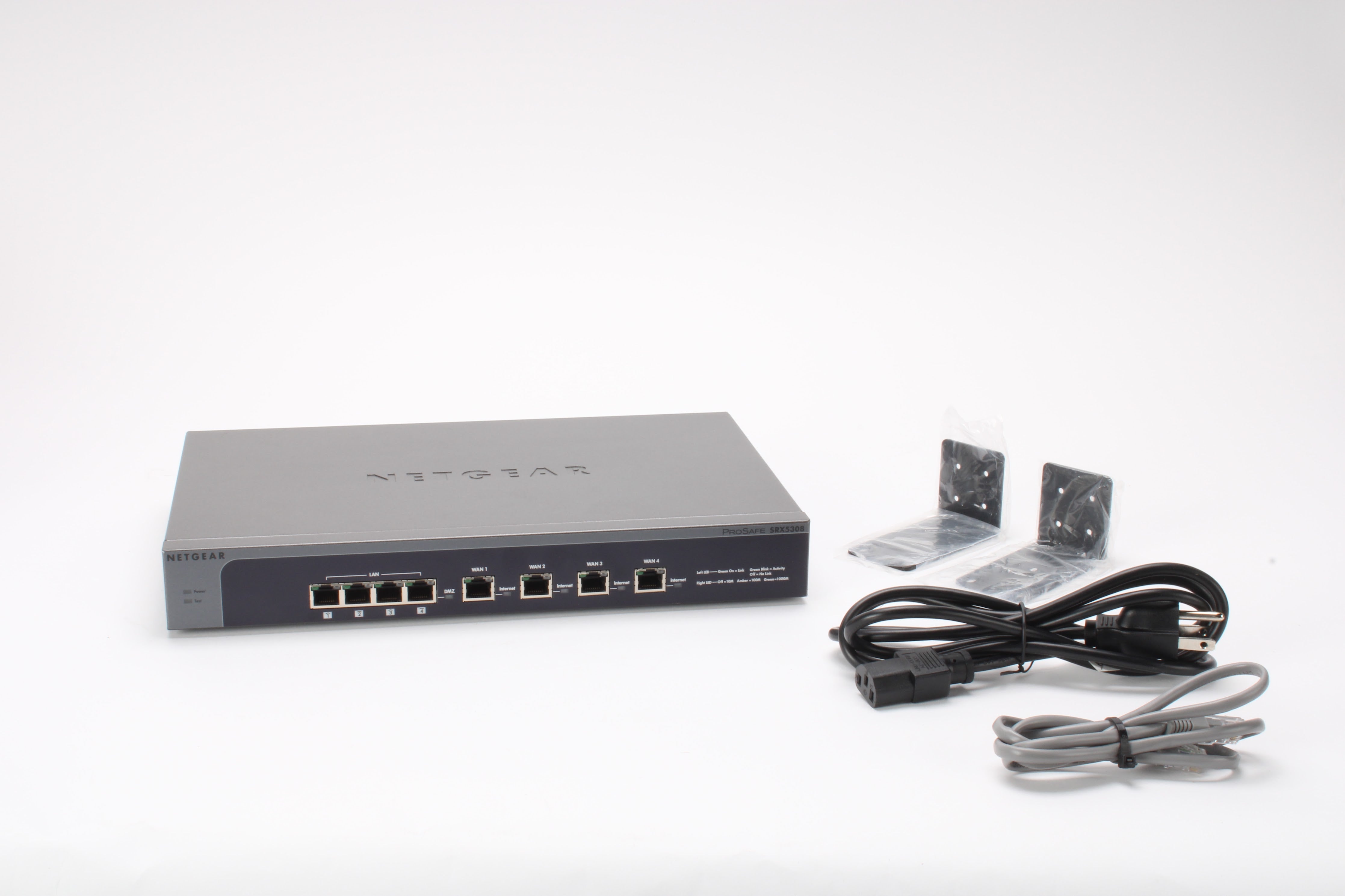 NETGEAR SRX5308 Prosafe Gigabit Quad WAN SSL VPN Firewall With Accesso ...