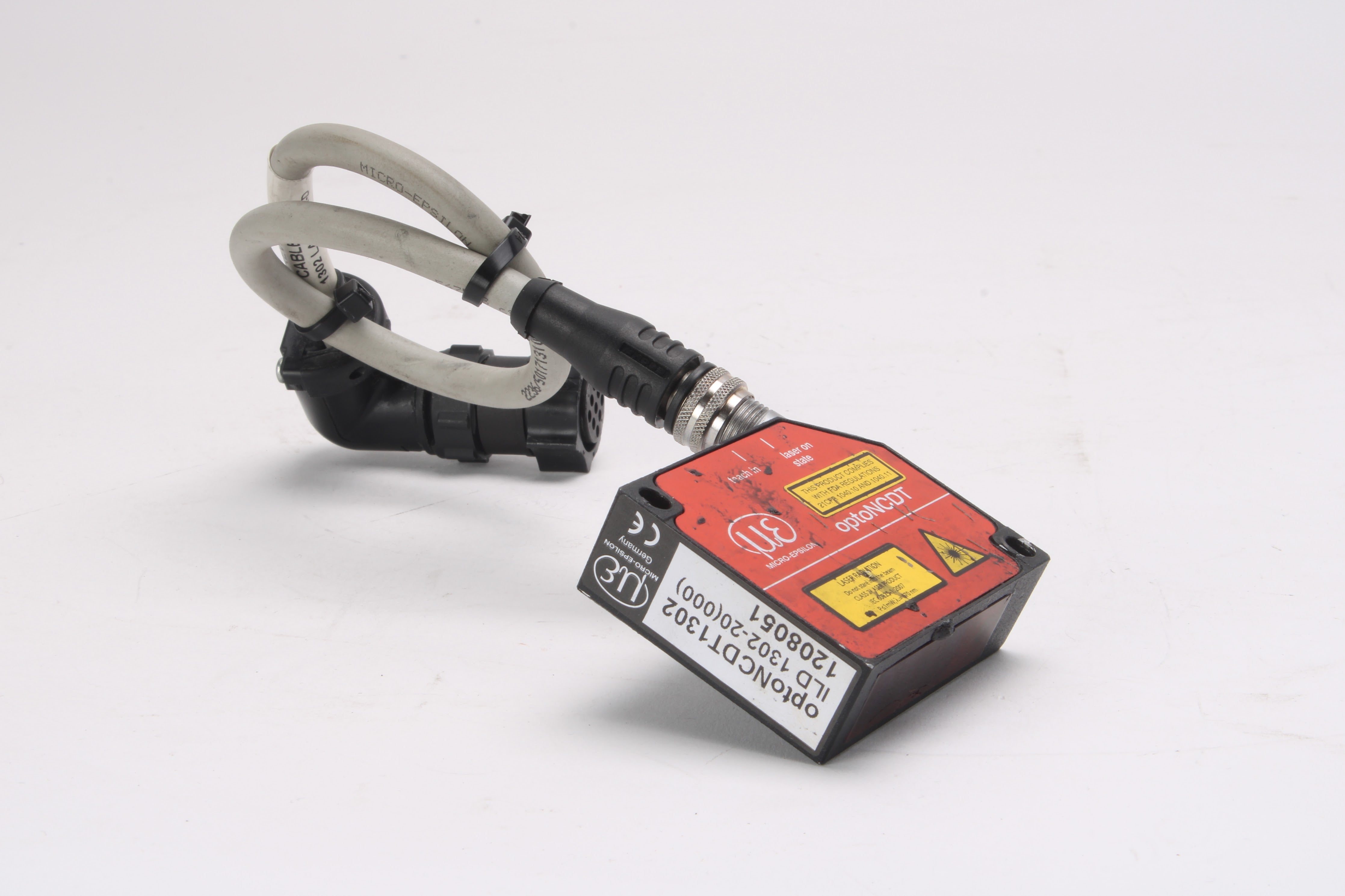 Micro-Epsilon optoNCDT1302 sensor ILD 1302-20 With Cable - Fair Condit ...