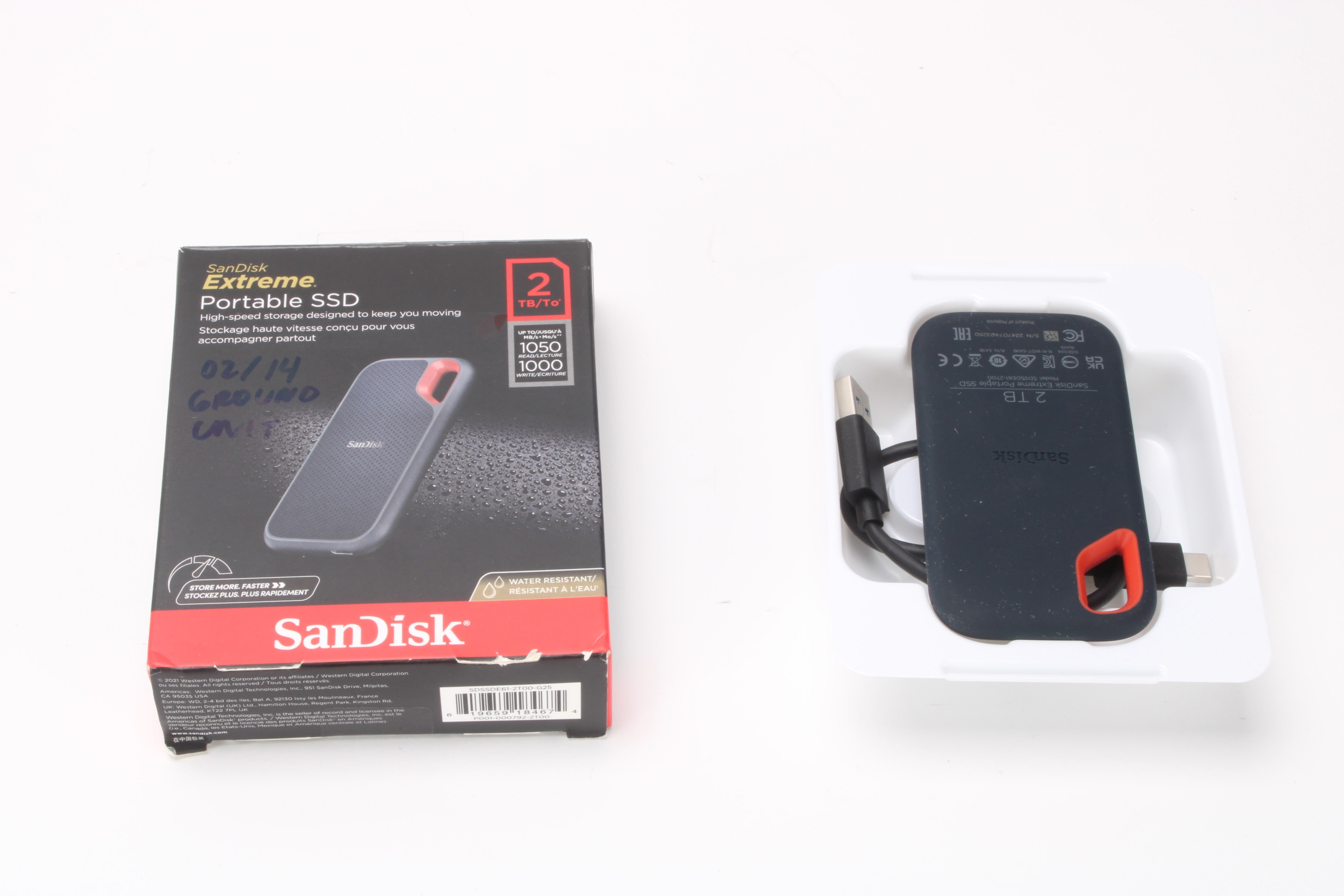 SanDisk SDSSDE61-2T00 Extreme Portable SSD 2TB USB-C SSD SDSSDE61-2T00 – NTC Tech