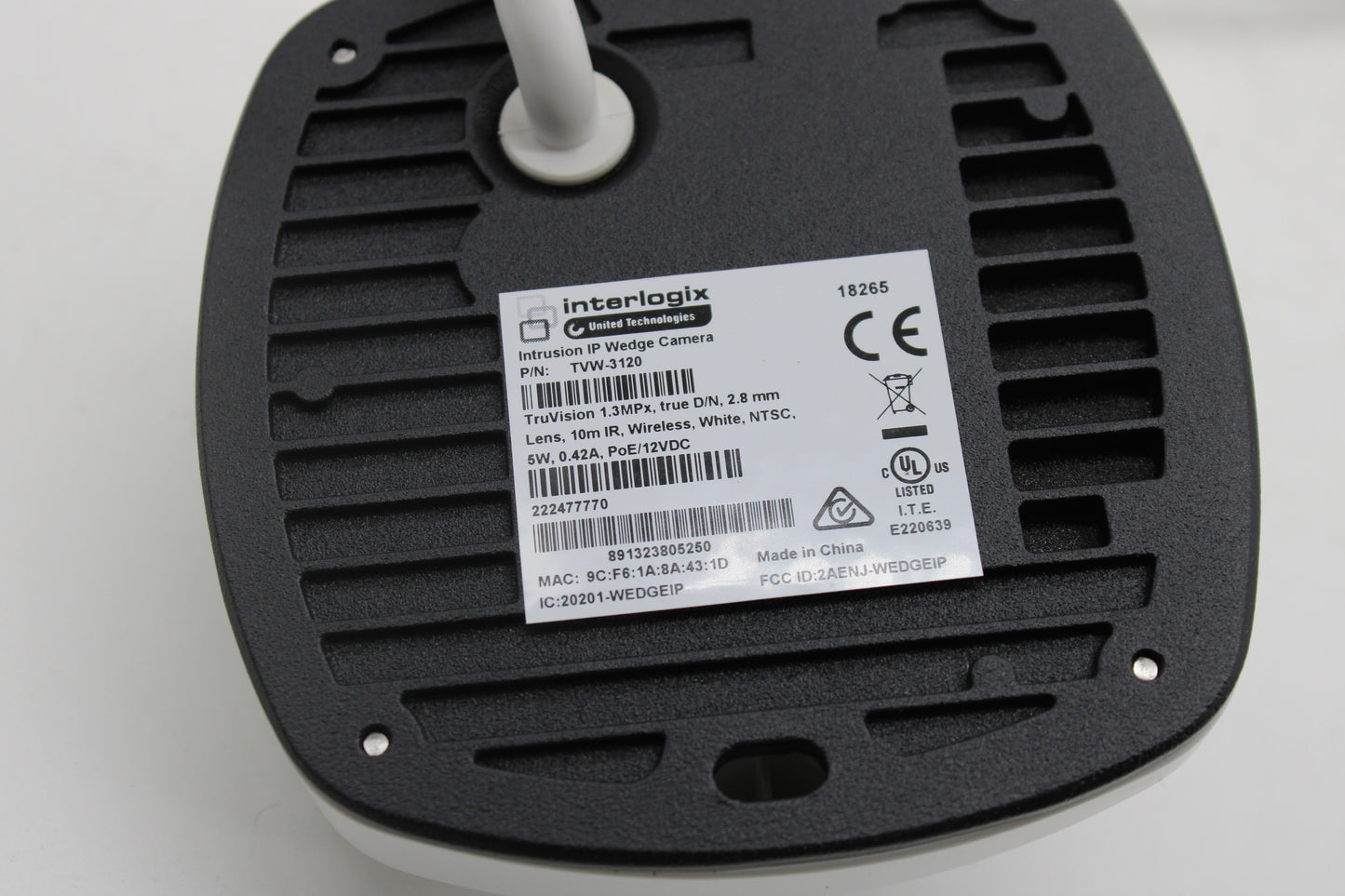 Interlogix TVW-3120 Intrusion IP Wedge Camera / 782136724219 - Missing – NTC Tech