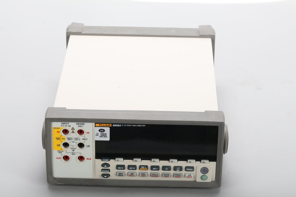 Fluke 8808A Digital Multimeter 5.5 Digit With Power Cable, Bumpers, an ...