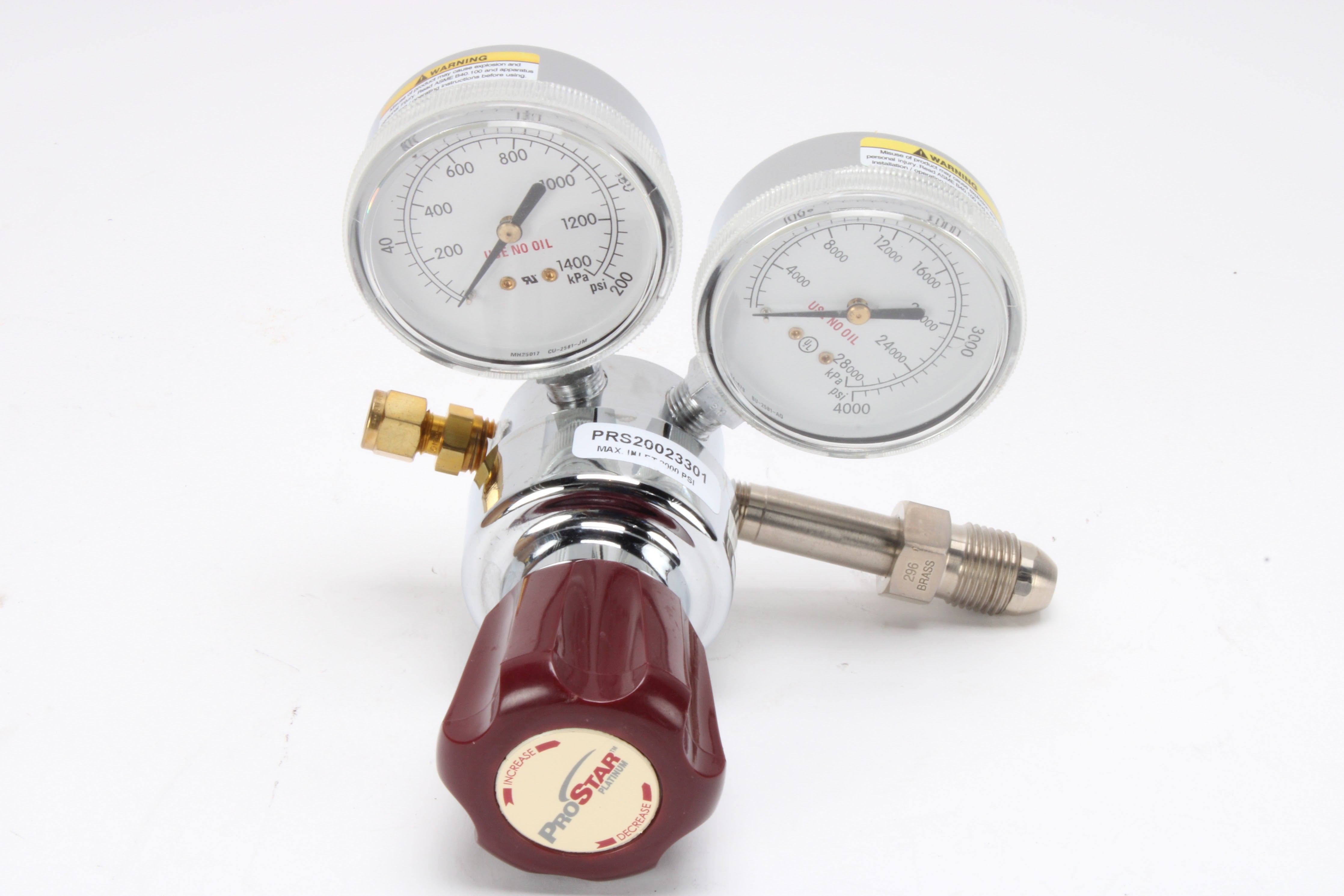 Praxair PRS20023301 Pro Star Platinum 3000 PSI Regulator – NTC Tech