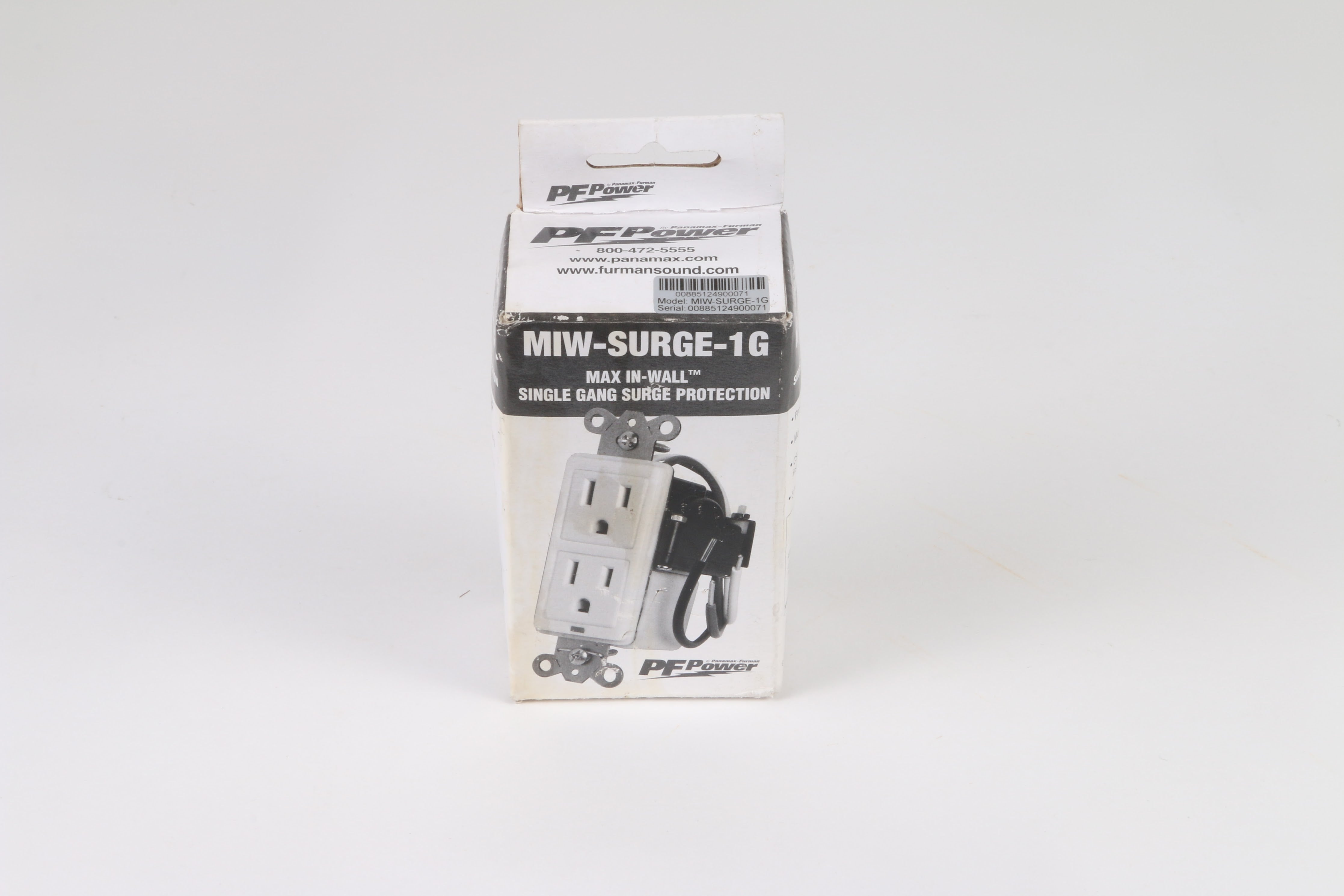 Panamax-Furman MIW-SURGE-1G MAX In-Wall Single Gang Surge Protector ...