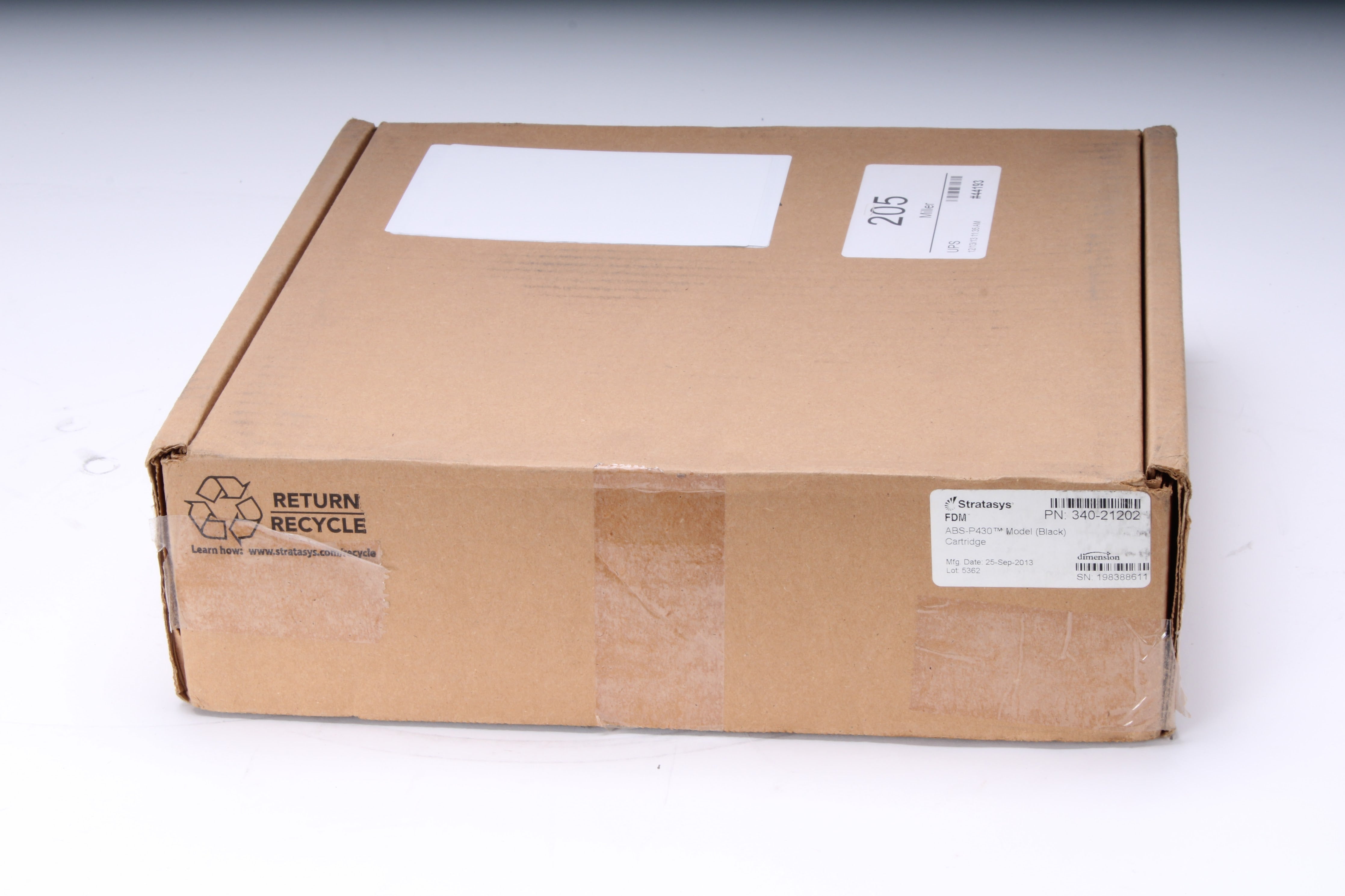Stratasys 340-21202 P430 ABSplus Cartridge Black (56 ci/920 cc) - NEW ...