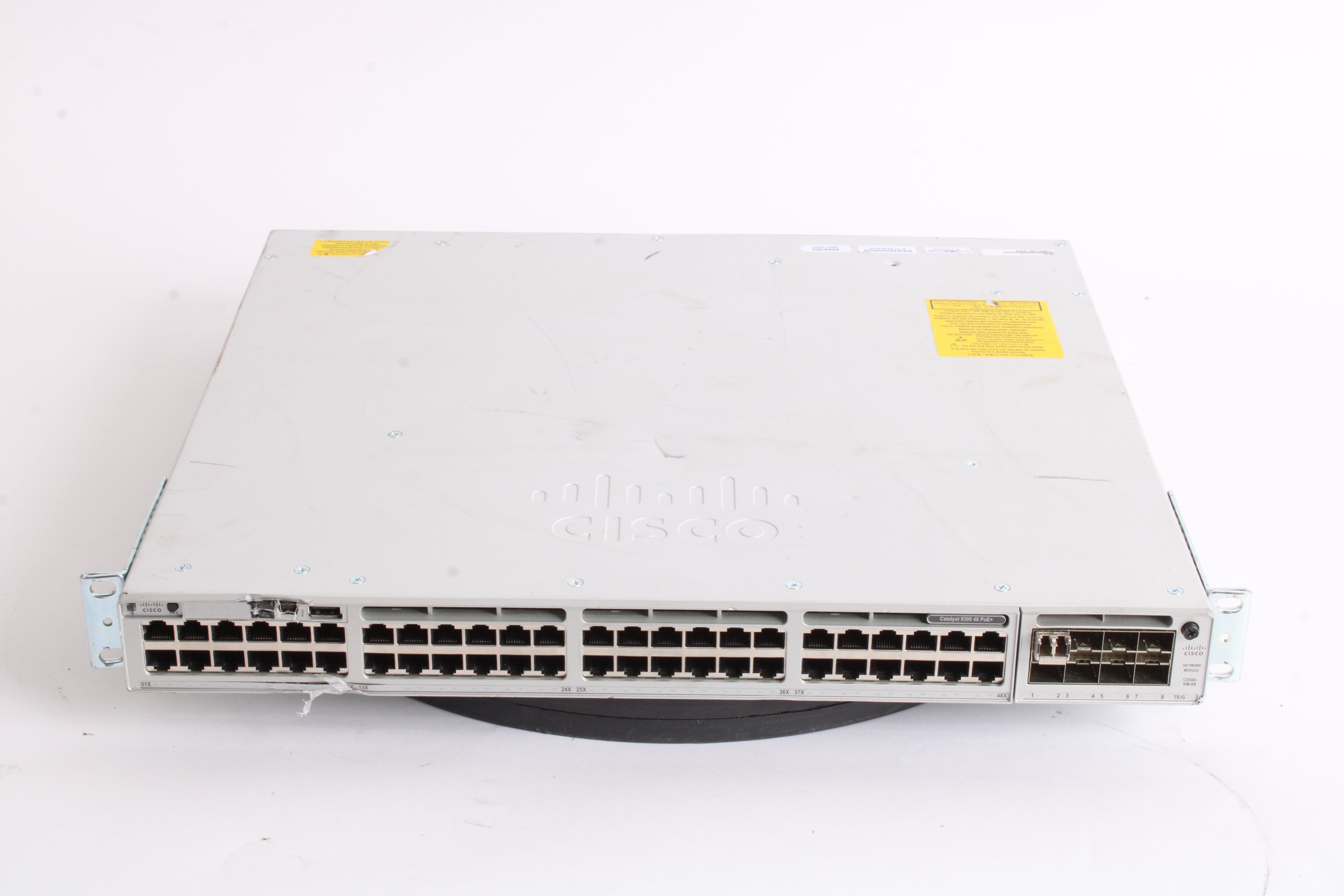 Cisco C9300-48P-A Catalyst 48-Port PoE Switch 9300 Series W/ C9300-NM ...