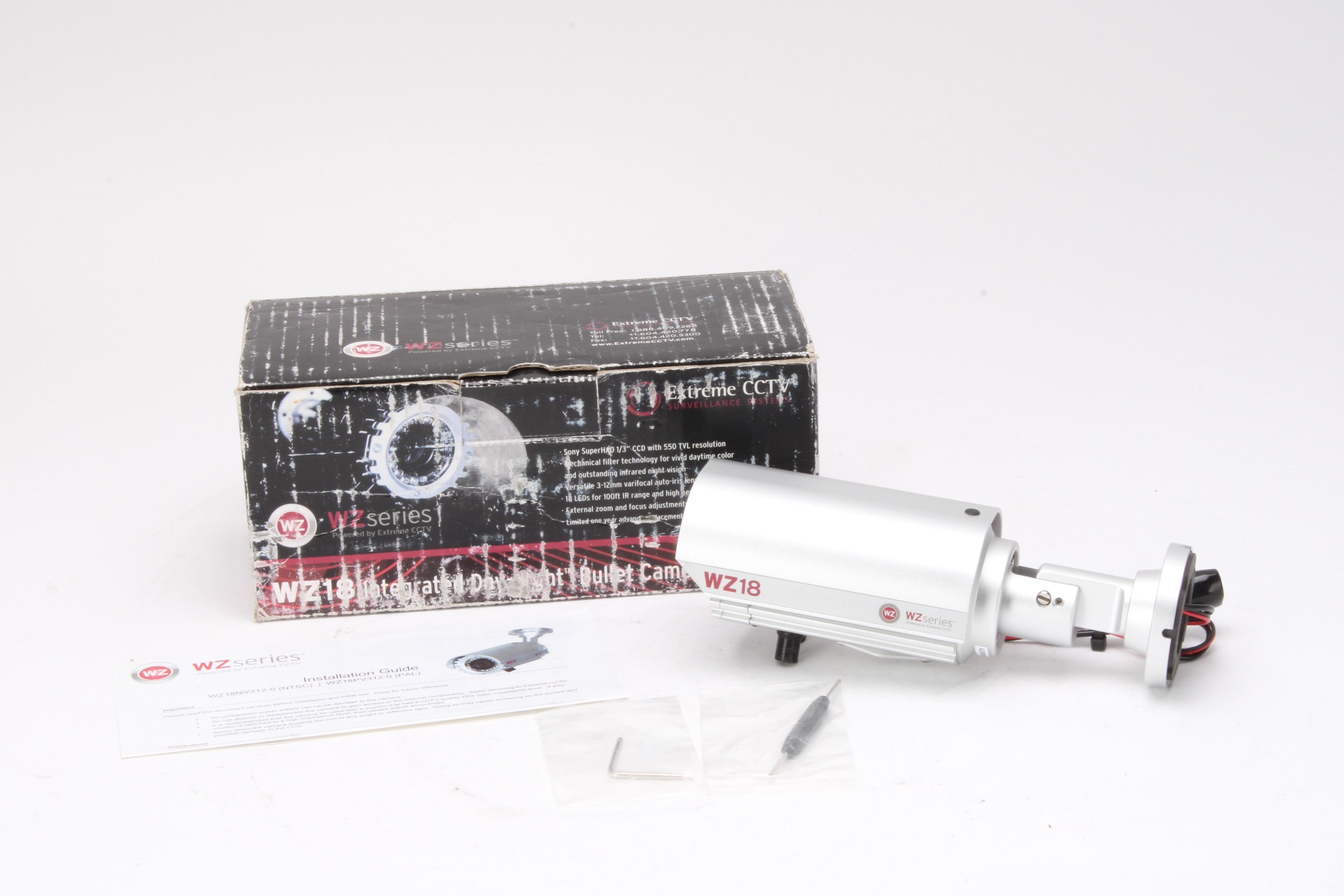 Extreme CCTV WZ18 Integrated Bullet Camera WZ18NV312-0 – NTC Tech