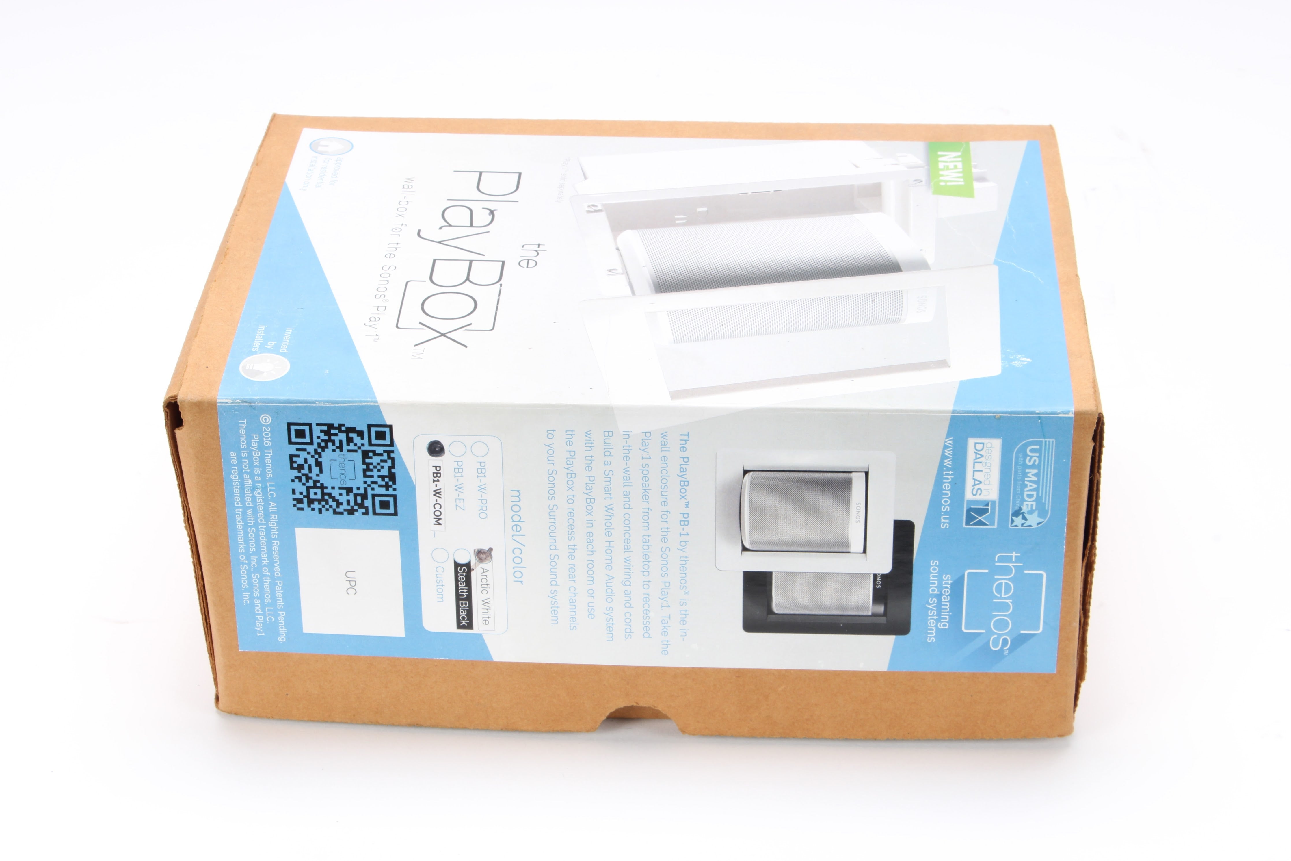 Thenos PB1-W-COM PlayBox Wall-Box for Sonos Play:1 -Arctic White - NEW ...