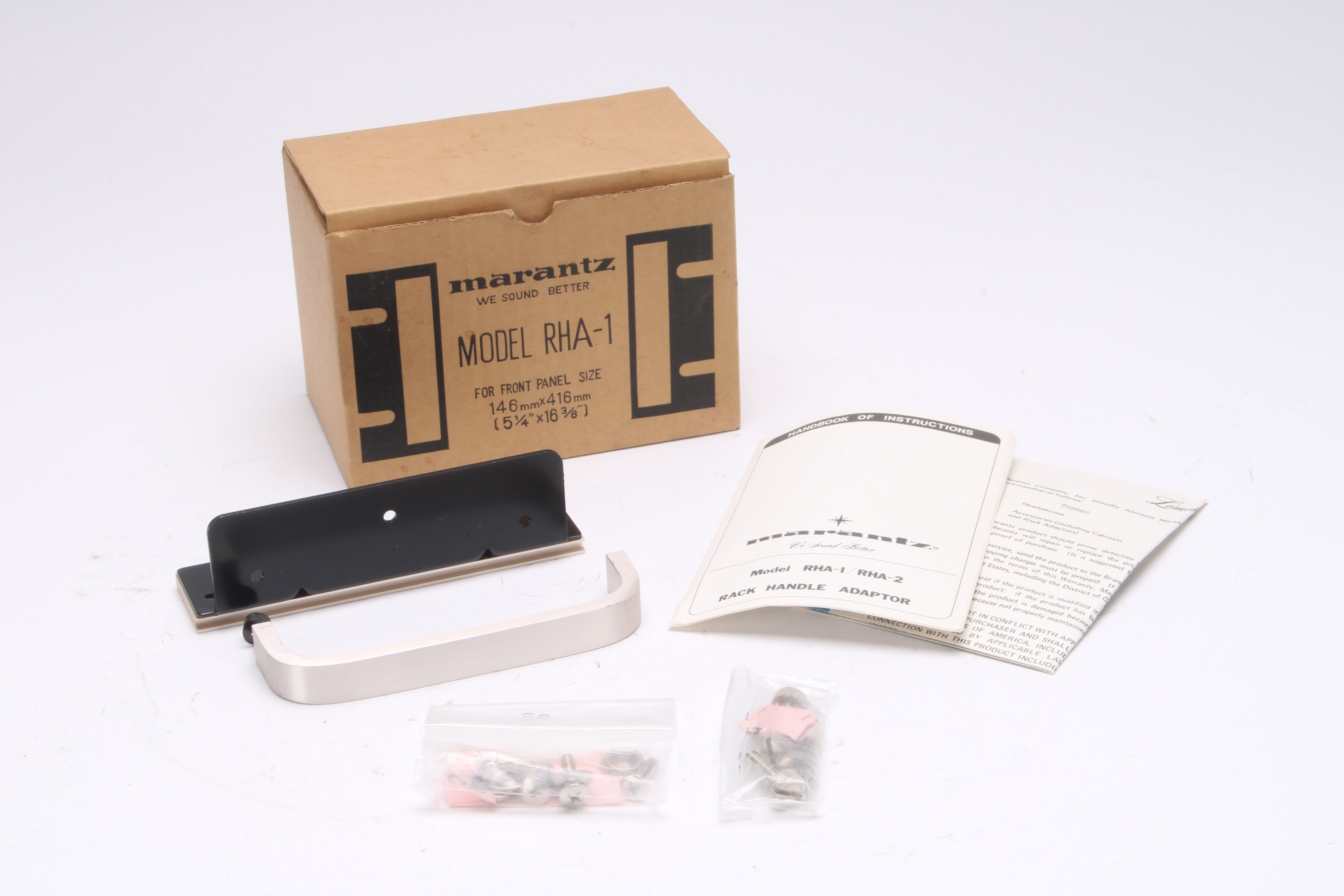 Marantz RHA-1 Rack Handle With Original Box, Manual, and Screws – NTC Tech