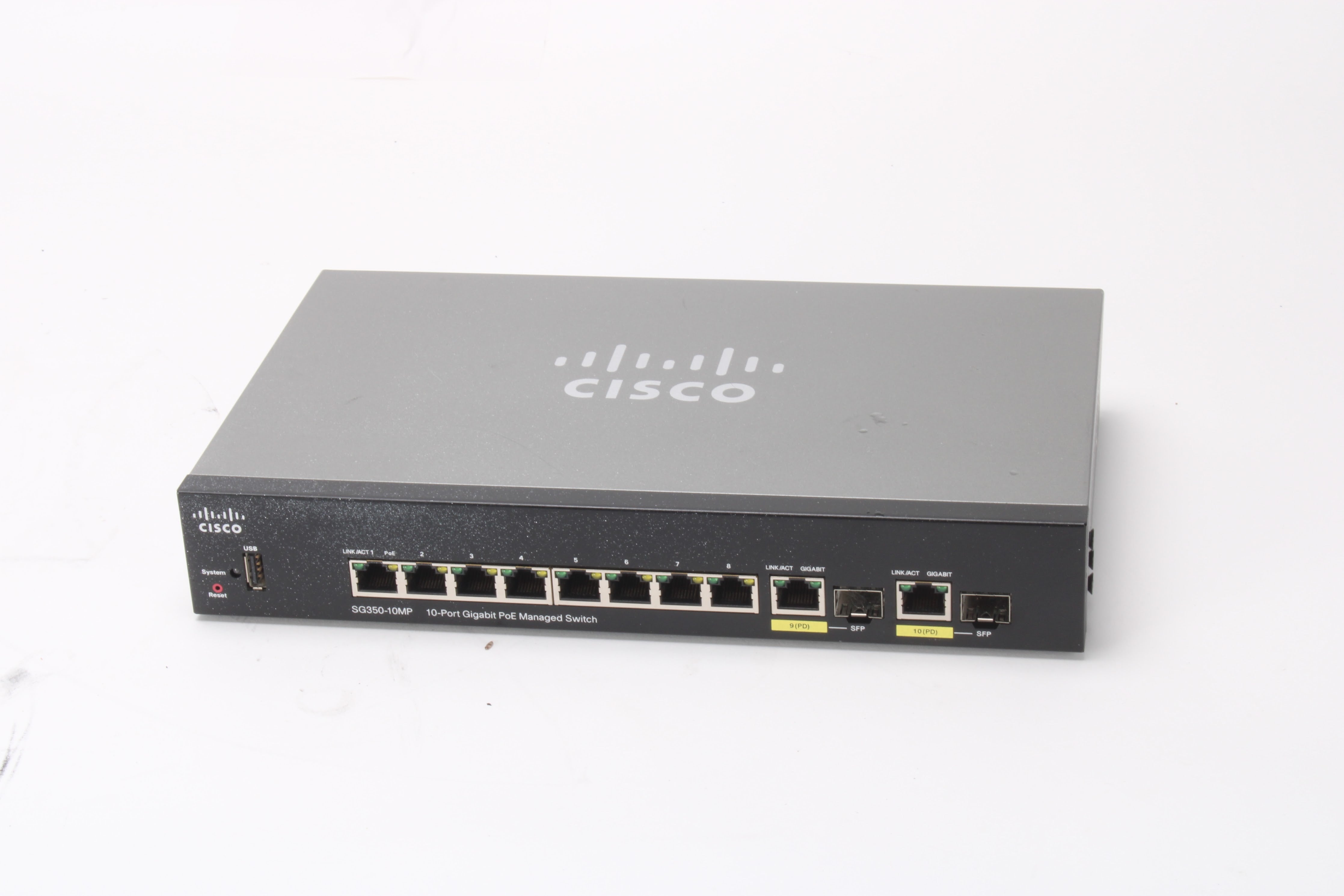 Cisco SG350-10MP 10-Port Gigabit PoE Managed Switch SG350-10MP-K9 – NTC ...
