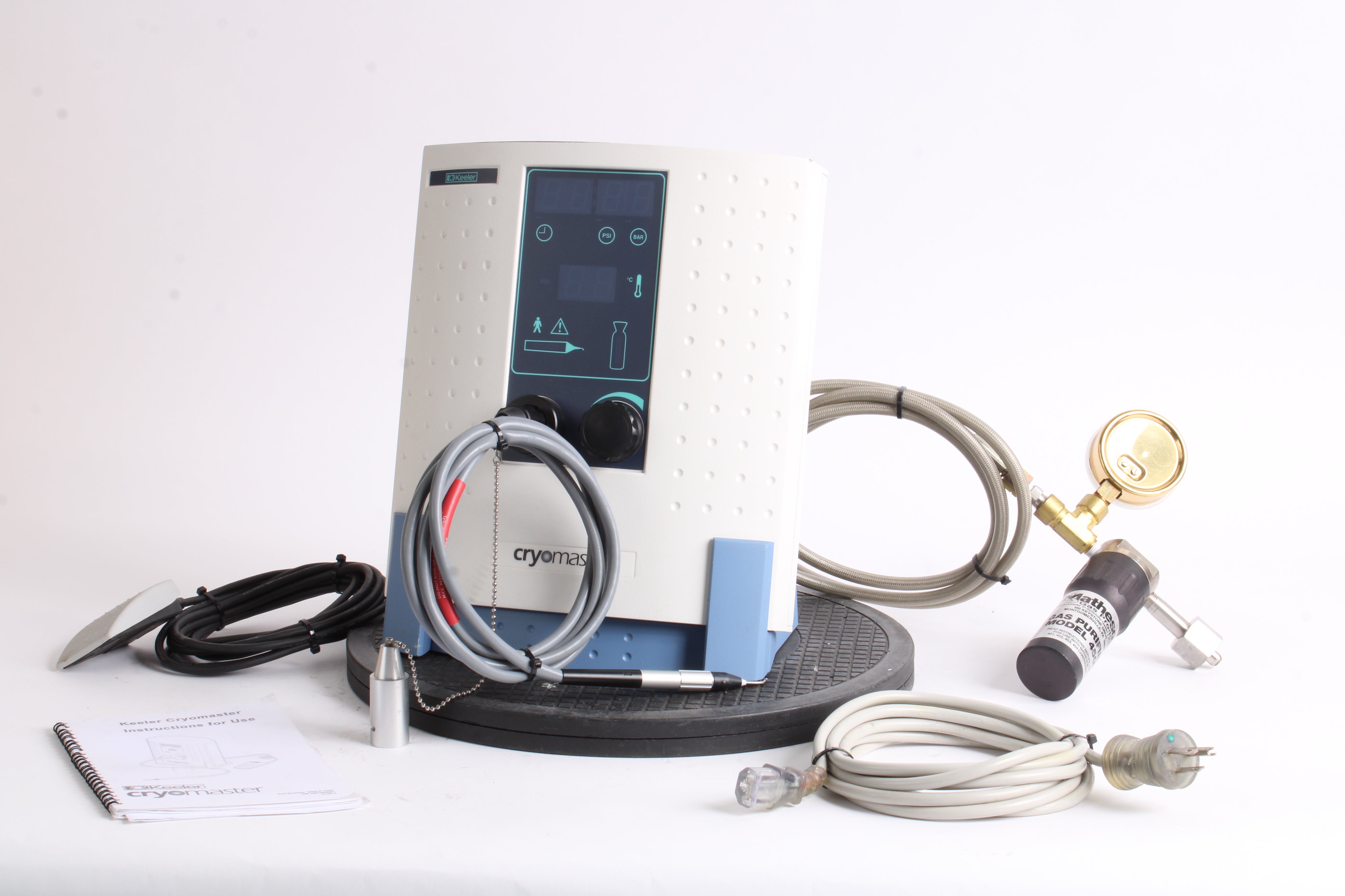 Keeler Cryomaster Unit 1801000003 w/ Matheson model 450 & 450b Gauge ...